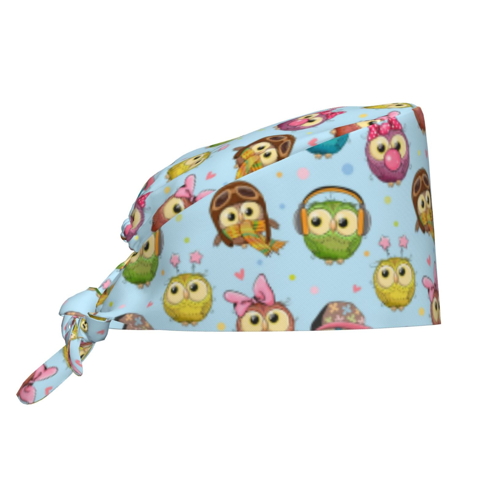 Easygdp Cute Cartoon Owls 3 Men Women Adjustable Cap Working Hat Tie ...