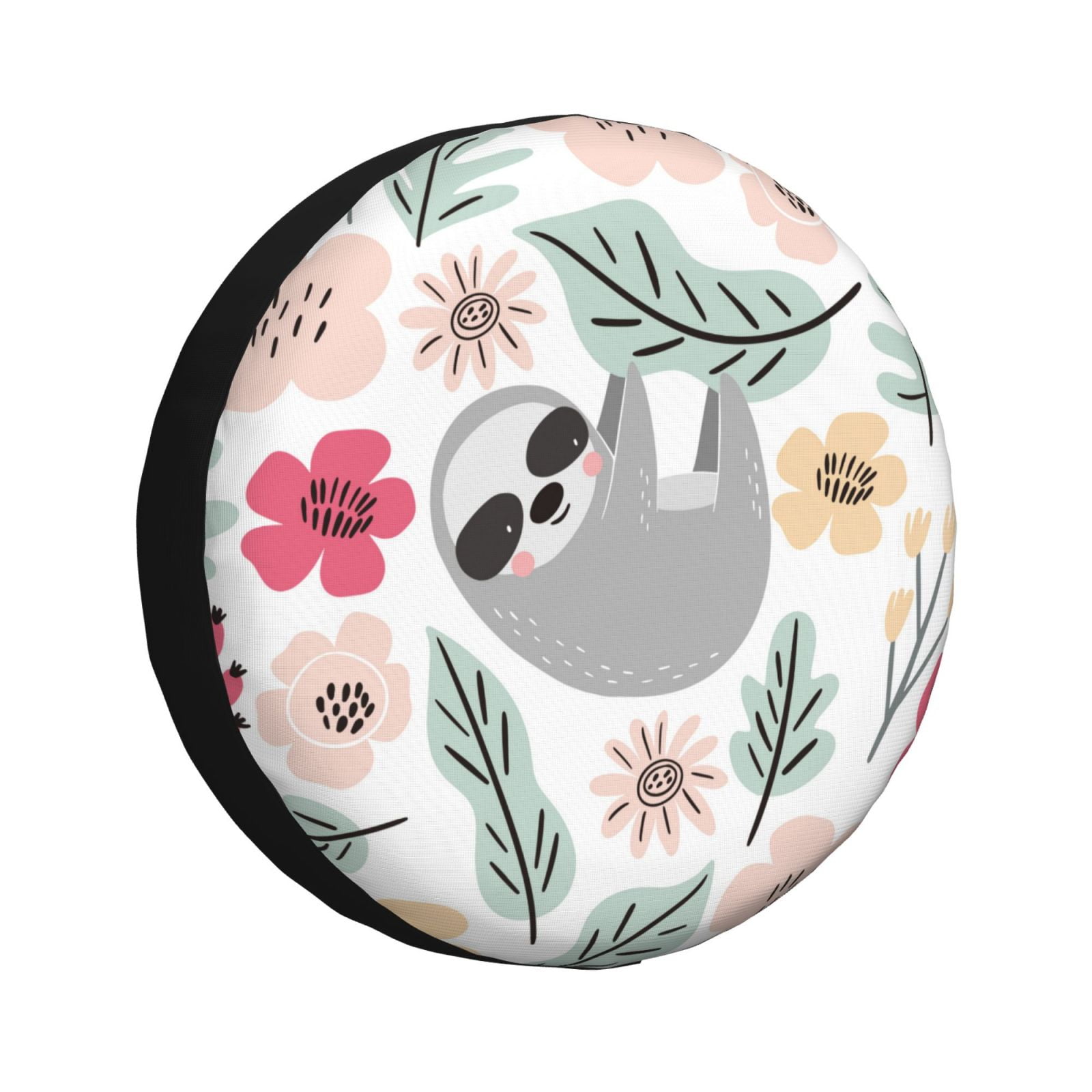 Easygdp Cute Cartoon Sloth Wheel Sun Guard, Spare Tire Cover,Universal ...