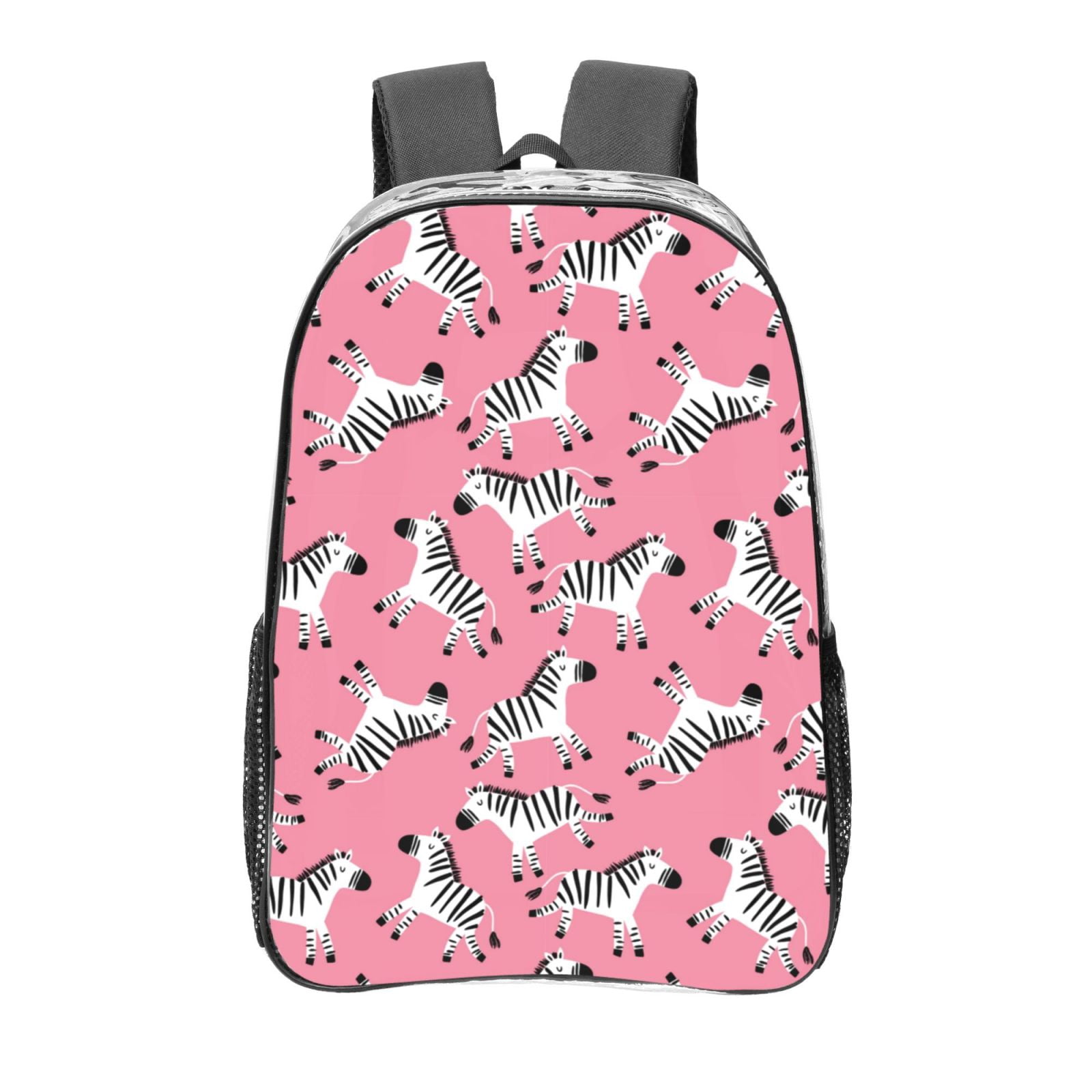 Easygdp Cute Cartoon Zebra Clear Backpack, Transparent Bookbag for ...