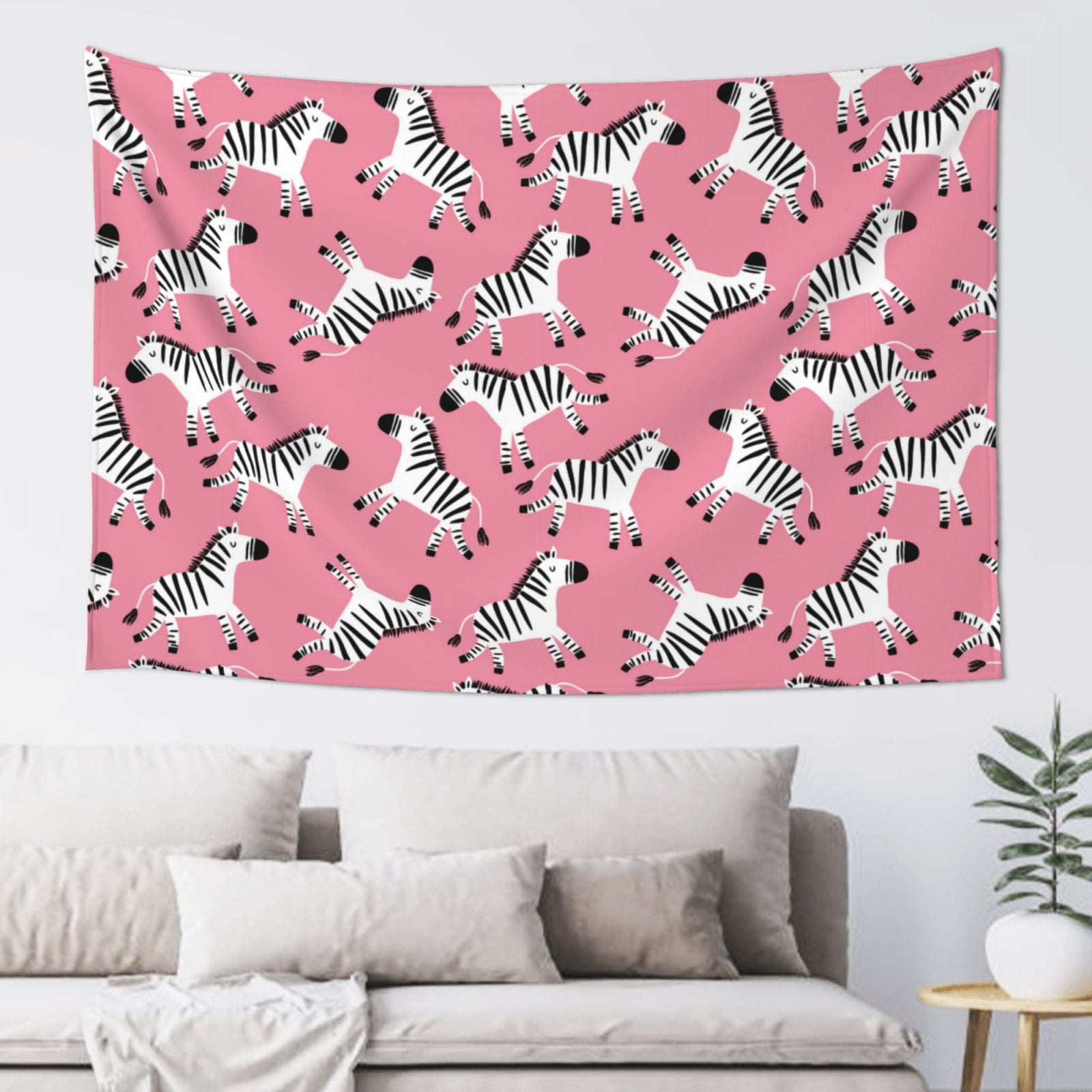 Easygdp Cute Cartoon Zebra Tapestry Wall Hanging, Wall Tapestries for ...
