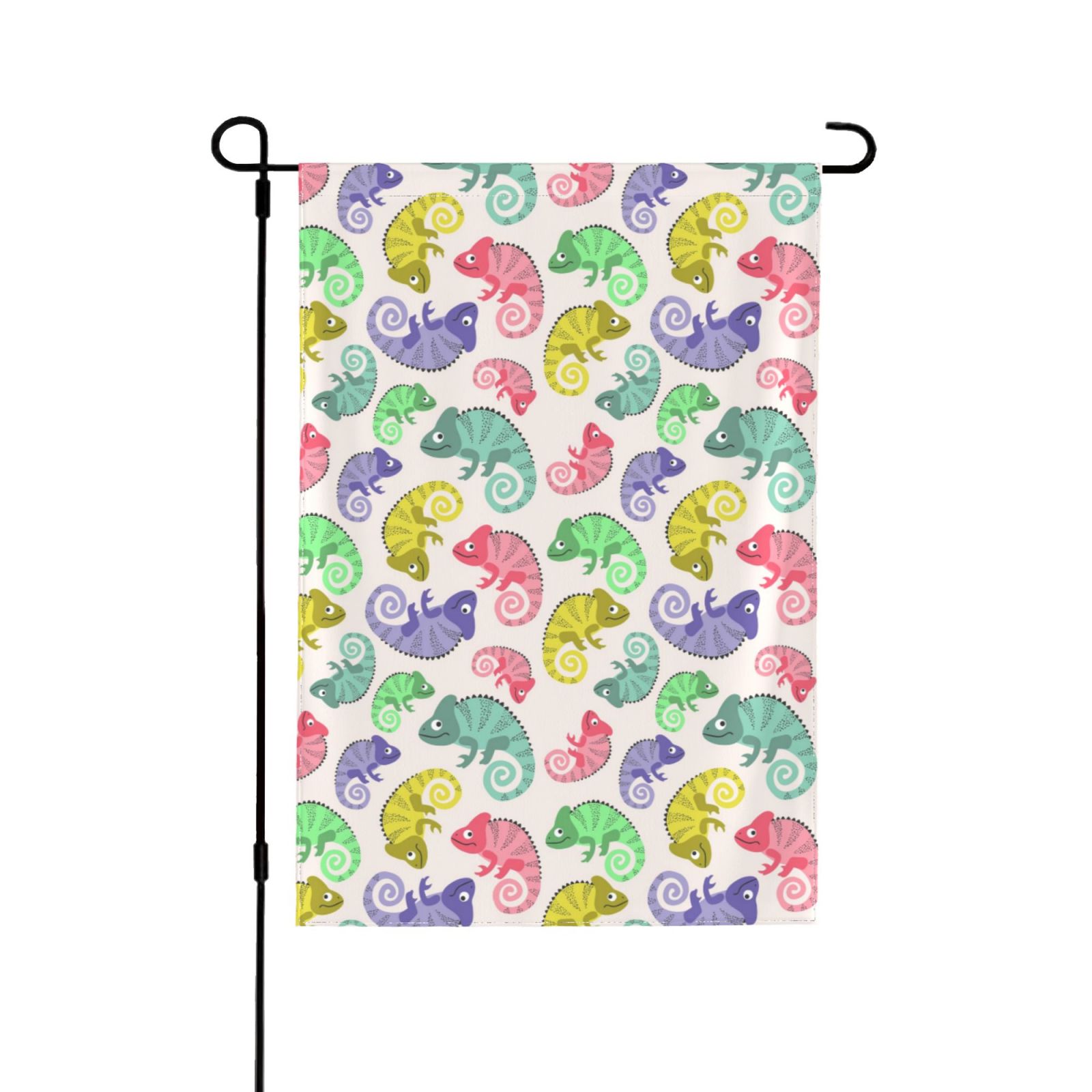 Easygdp Cute Chameleons Garden Flag Yard Flag Welcome Flag, Double ...