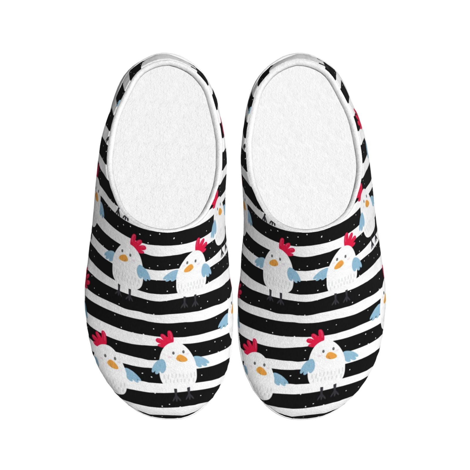 Easygdp Cute Chicken Slippers for Women Mens Winter Warm Home Slippers ...