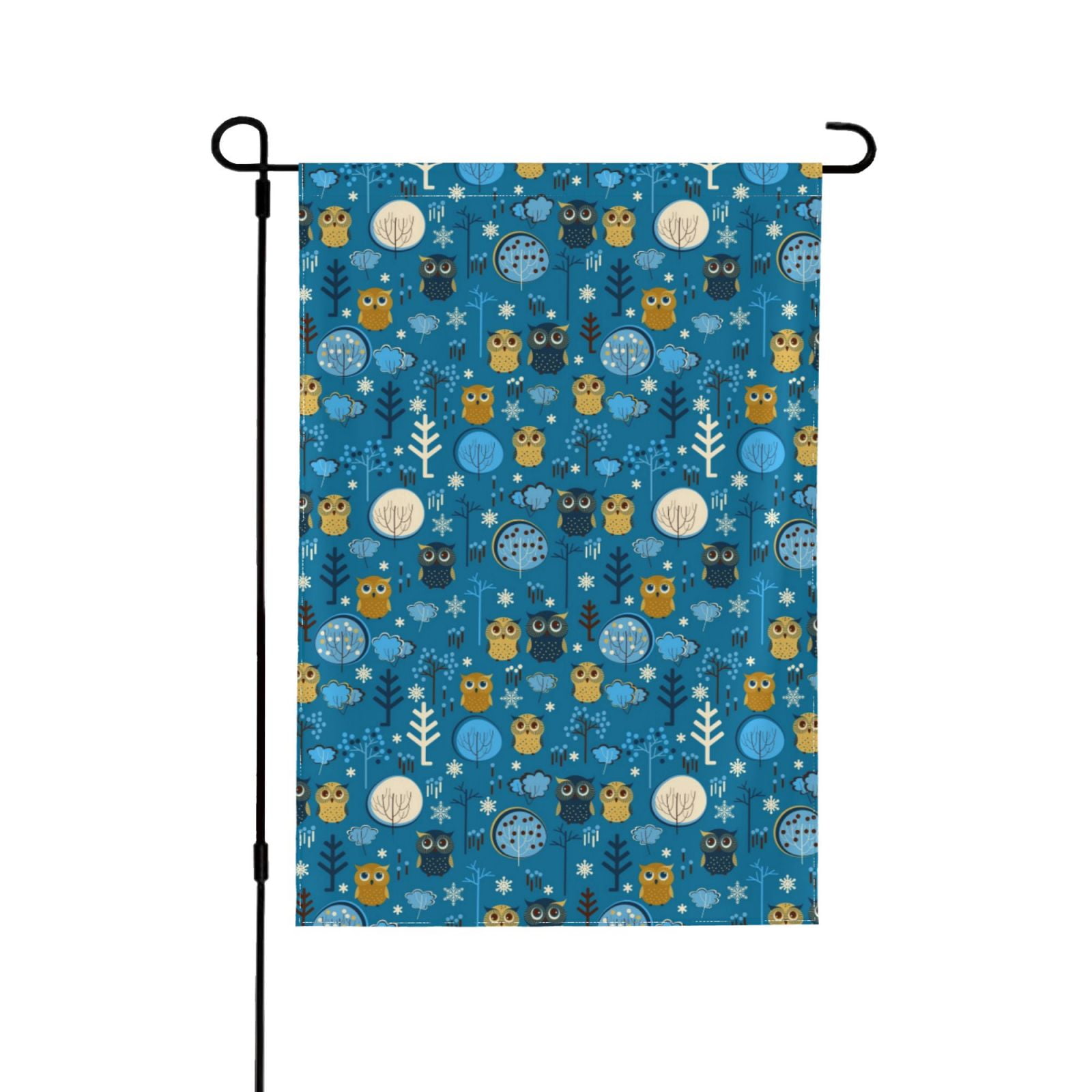 Easygdp Cute Colorful Owls And Trees Garden Flag Yard Flag Welcome Flag ...