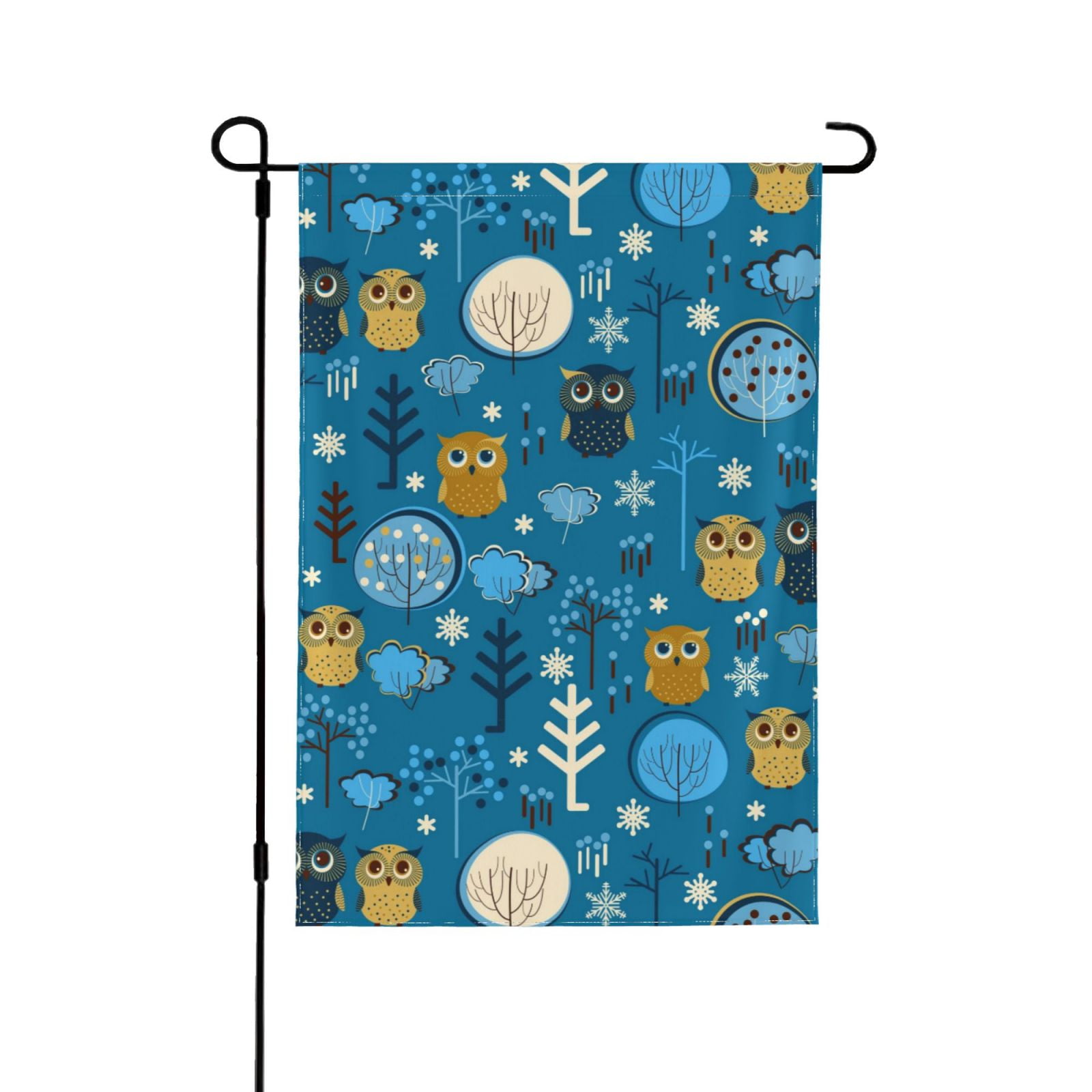 Easygdp Cute Colorful Owls And Trees Garden Flag Yard Flag Welcome Flag ...