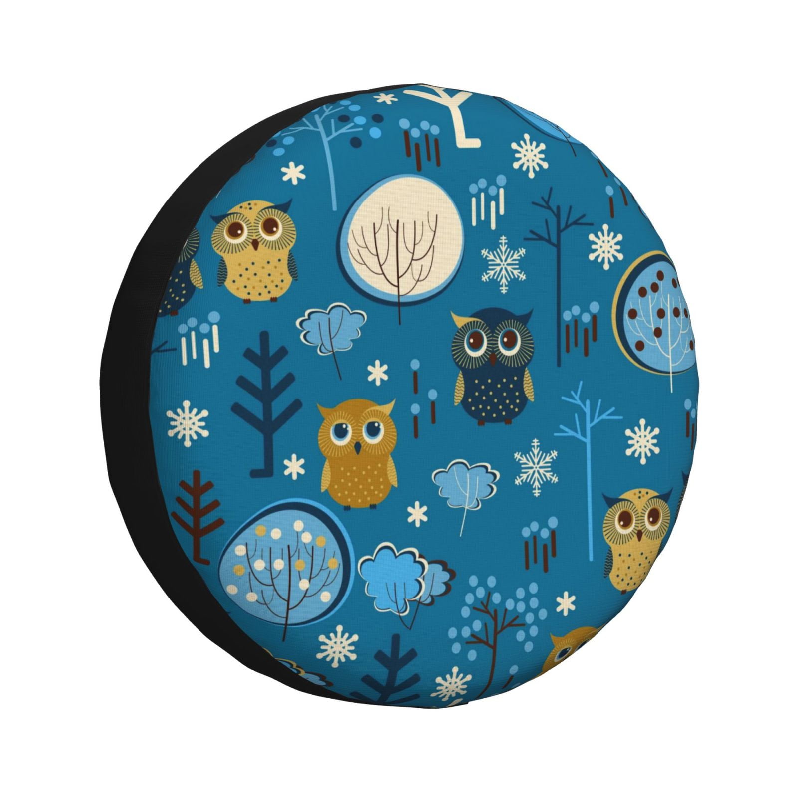 Easygdp Cute Colorful Owls And Trees Wheel Sun Guard, Spare Tire Cover ...