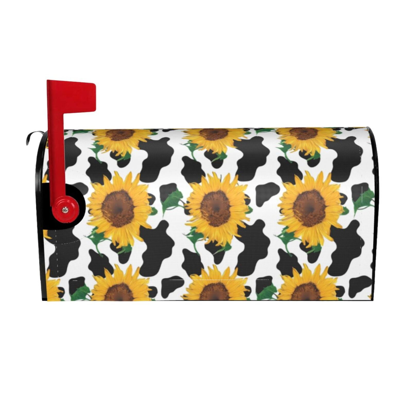 Easygdp Cute Cow Print Sunflower B Mailbox Covers Garden Outdoor Yard ...