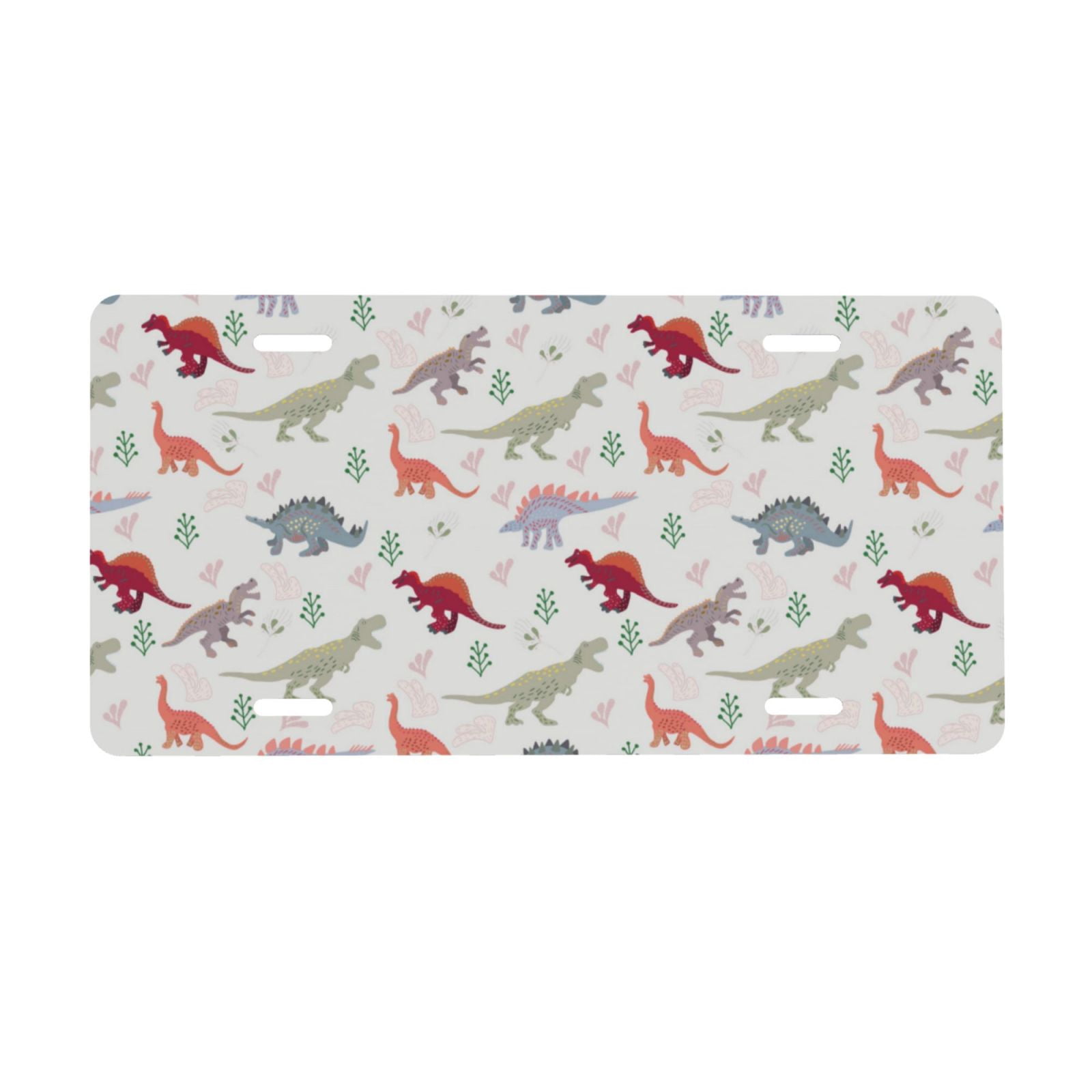 Easygdp Cute Dinosaur License Plate Car Front License Plate Car ...