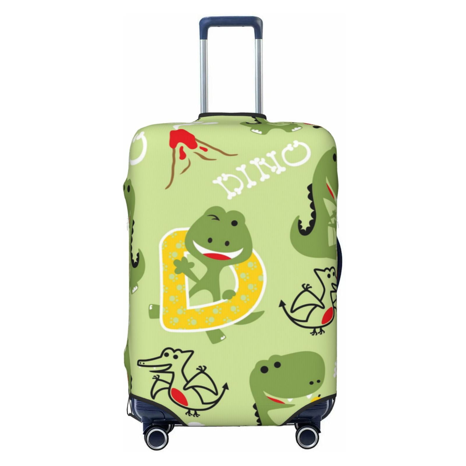 Easygdp Cute Dinosaurs Cartoon Double-Sided Printed Elastic Suitcase ...
