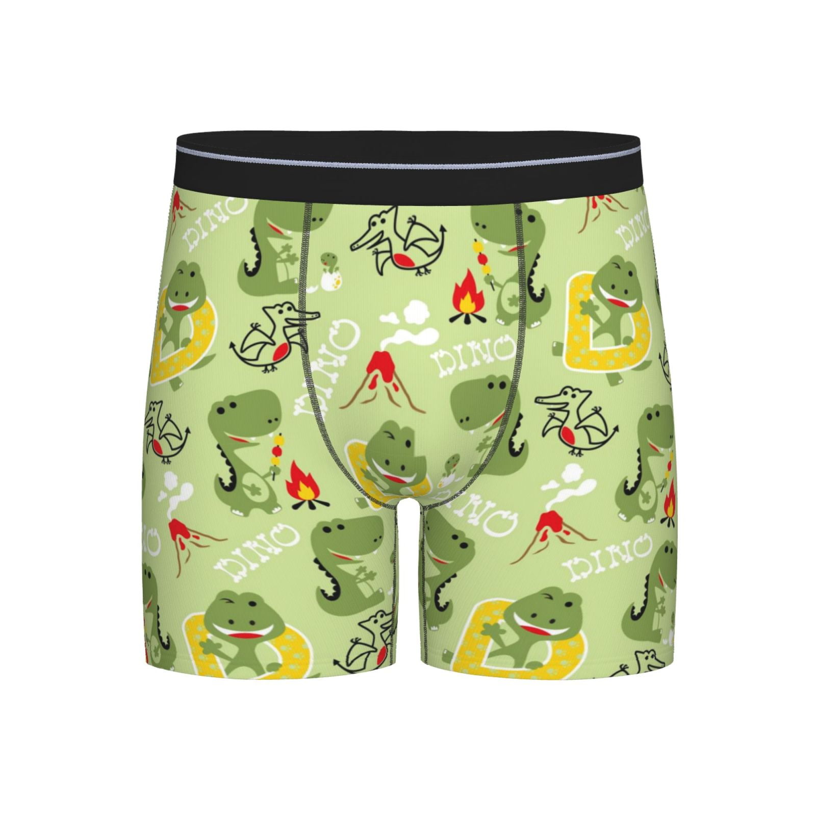 Easygdp Cute Dinosaurs Cartoon Men's Boxer Briefs Men’s Underwear Boxer ...