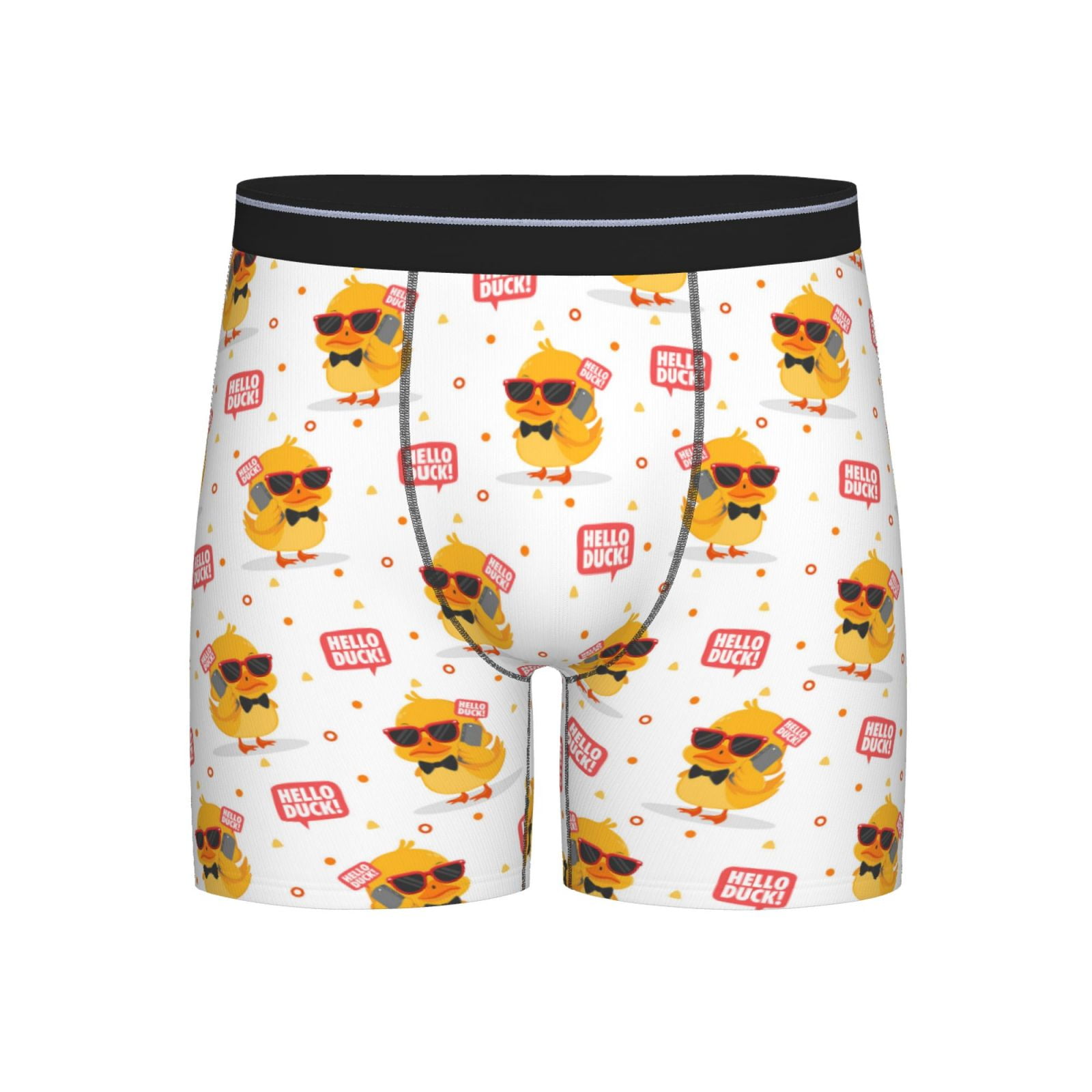 Easygdp Cute Duck Men's Boxer Briefs Men’s Underwear Boxer Briefs for ...
