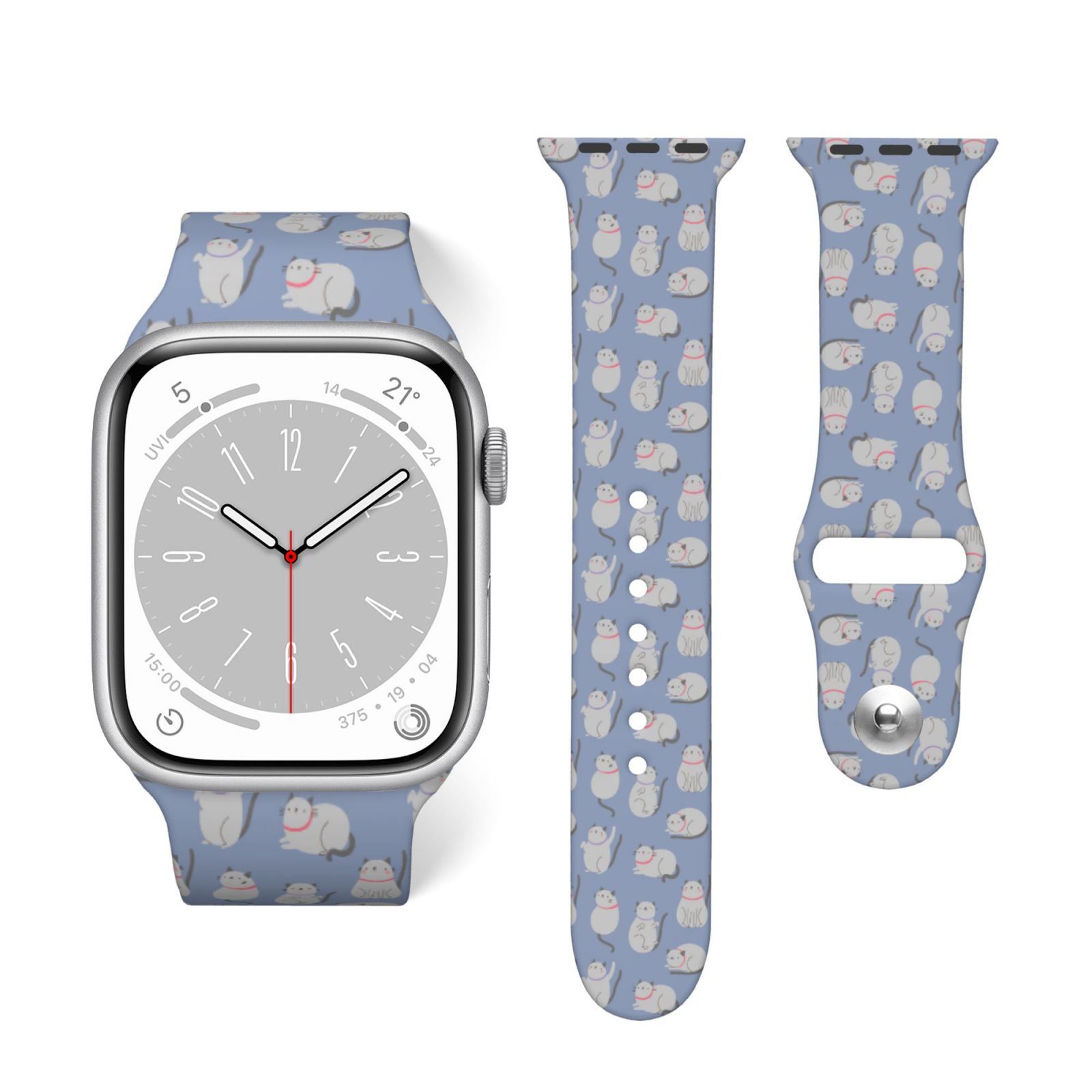 Easygdp Cute Fat Cat Sport Bands Compatible with Apple Watch Band for ...