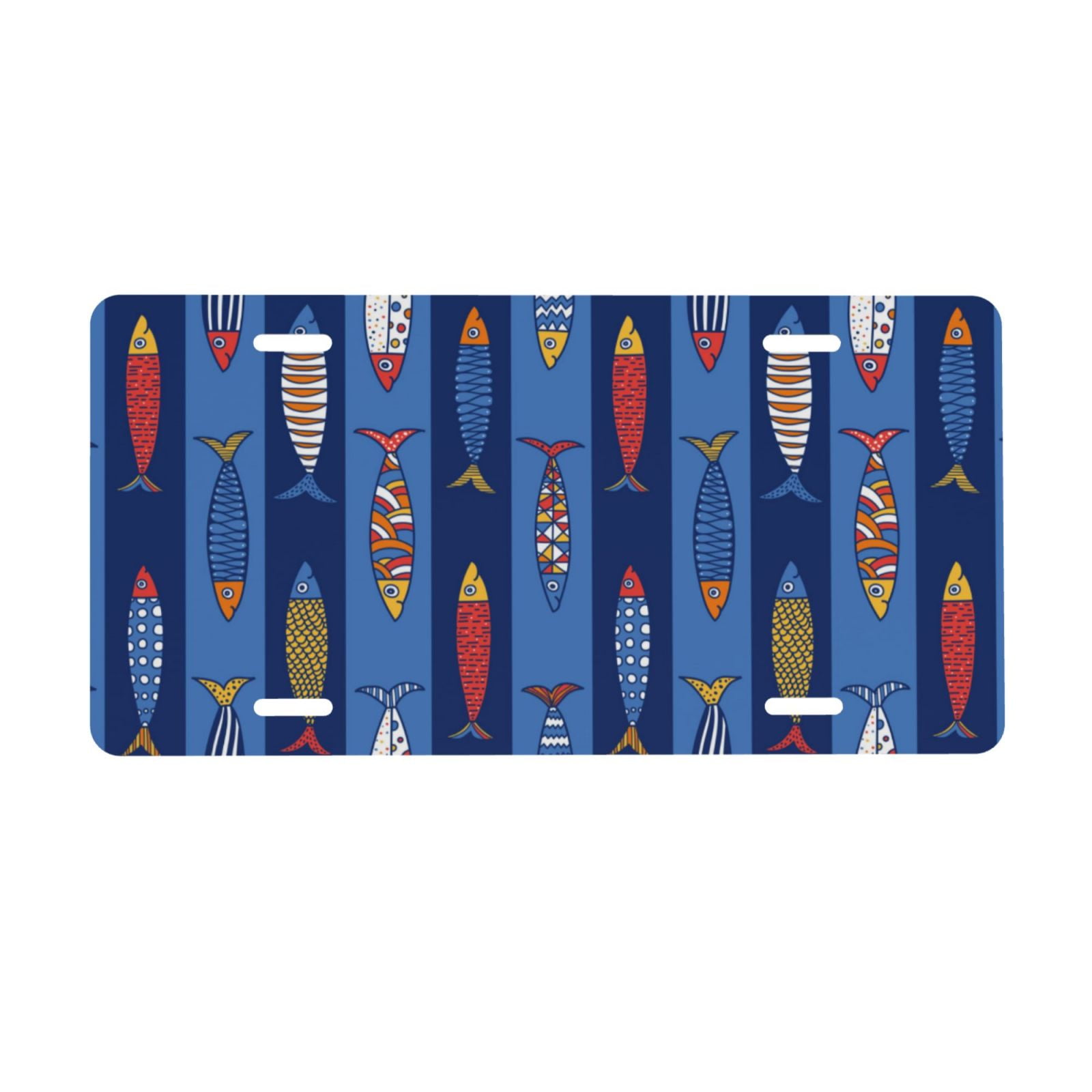 Easygdp Cute Fish License Plate Car Front License Plate Car Decoration ...