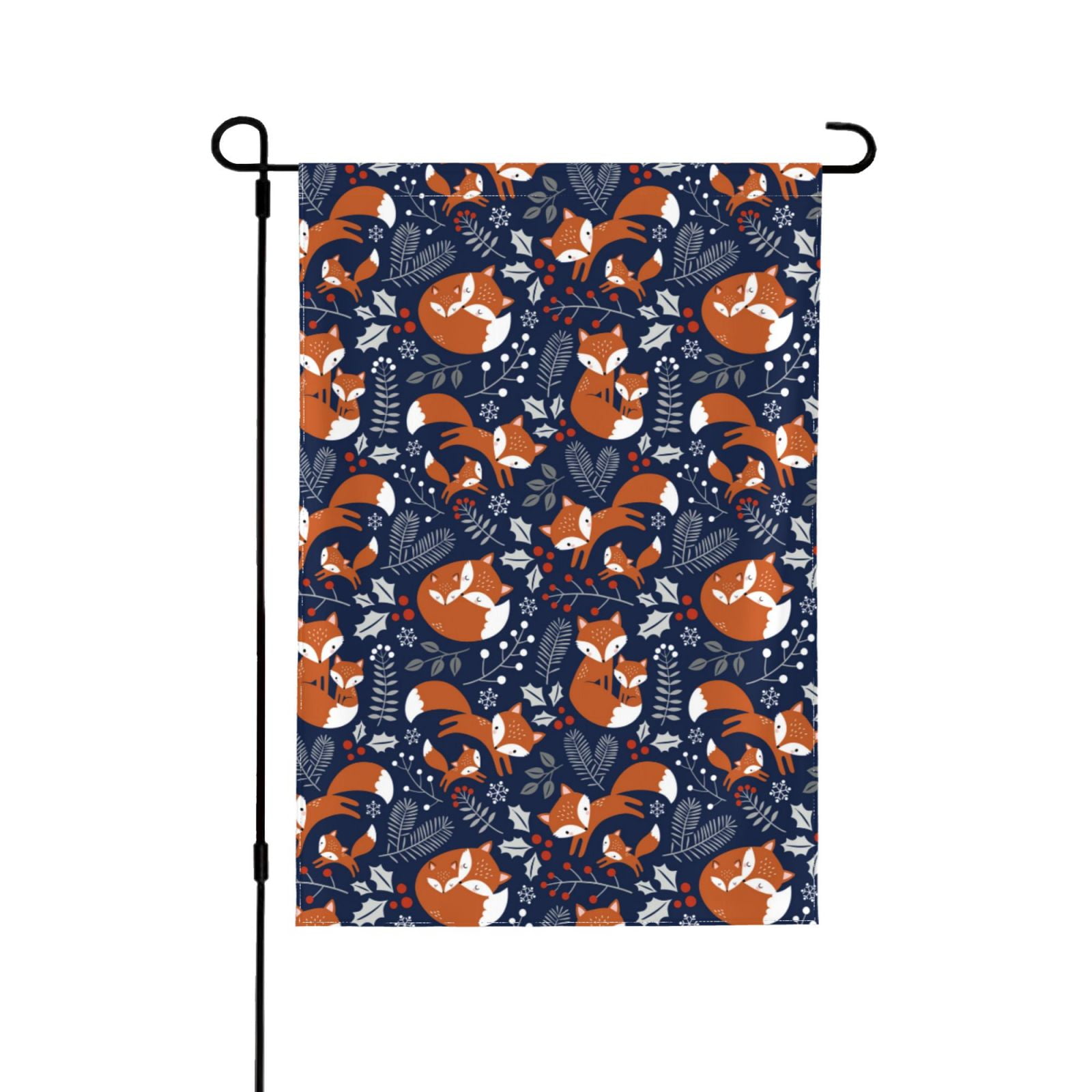Easygdp Cute Foxes Garden Flag Yard Flag Welcome Flag, Double-Sided ...