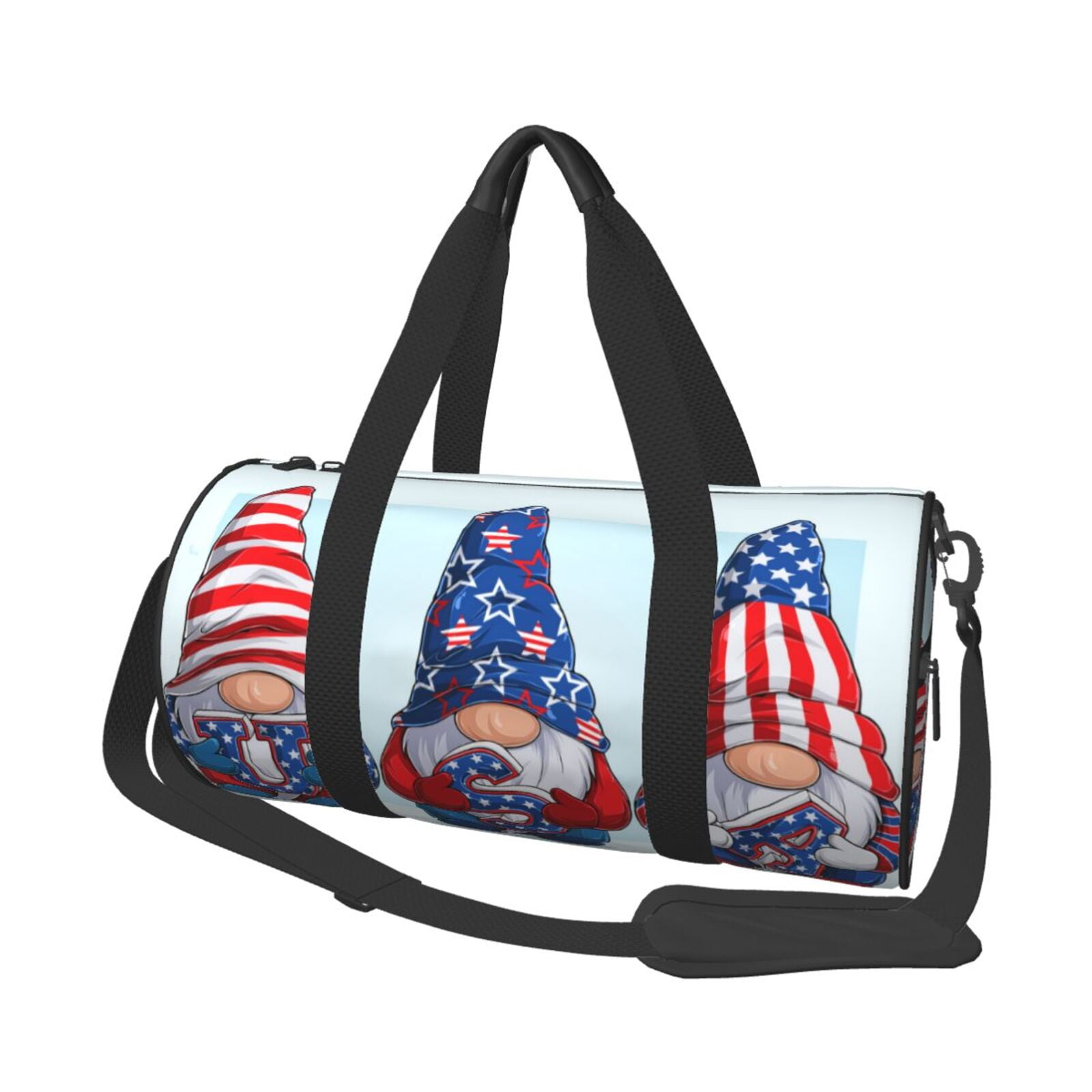 Easygdp Cute Gnomes in USA1 Travel Bag, Camping, Weekend, Carry On ...
