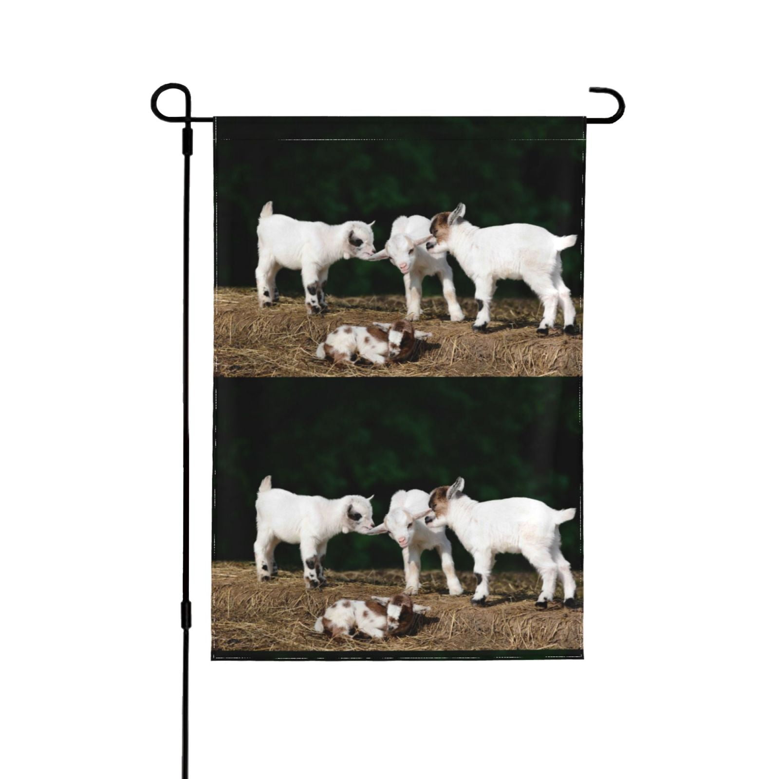 Easygdp Cute Goat Baby Garden Flag Yard Flag Welcome Flag, Double-Sided ...
