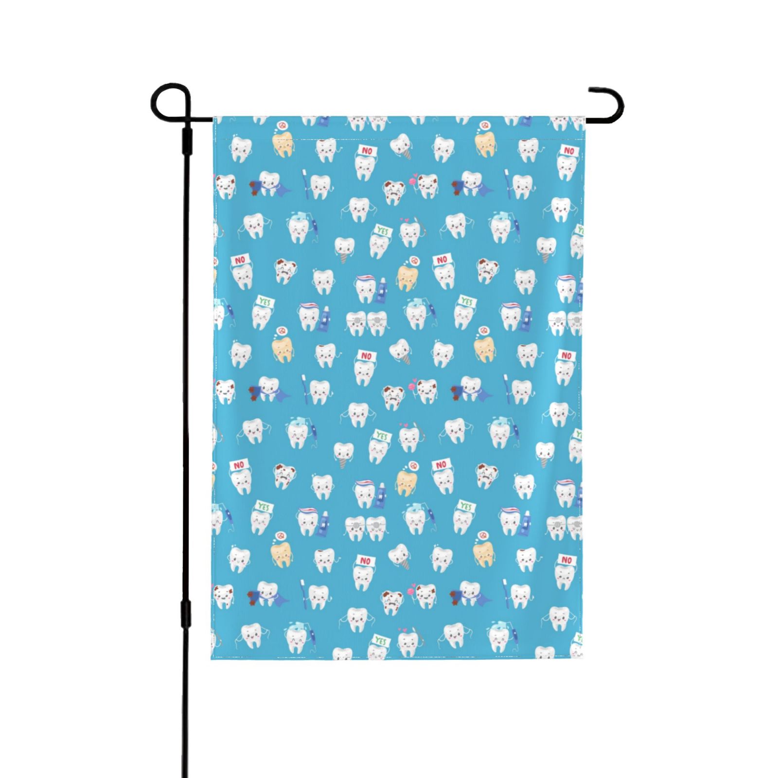 Easygdp Cute Healthy Teeth Garden Flag Yard Flag Welcome Flag, Double ...