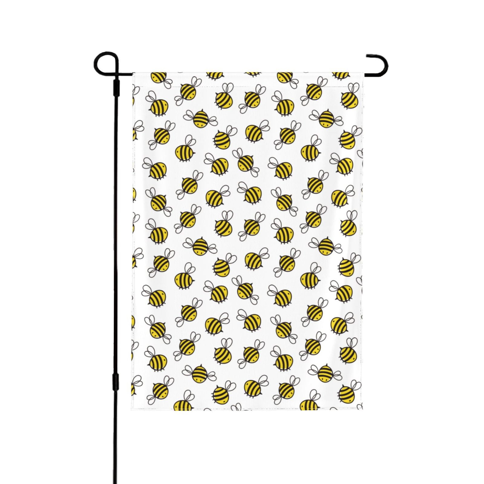 Easygdp Cute Little Bee Garden Flag Yard Flag Welcome Flag, Double ...