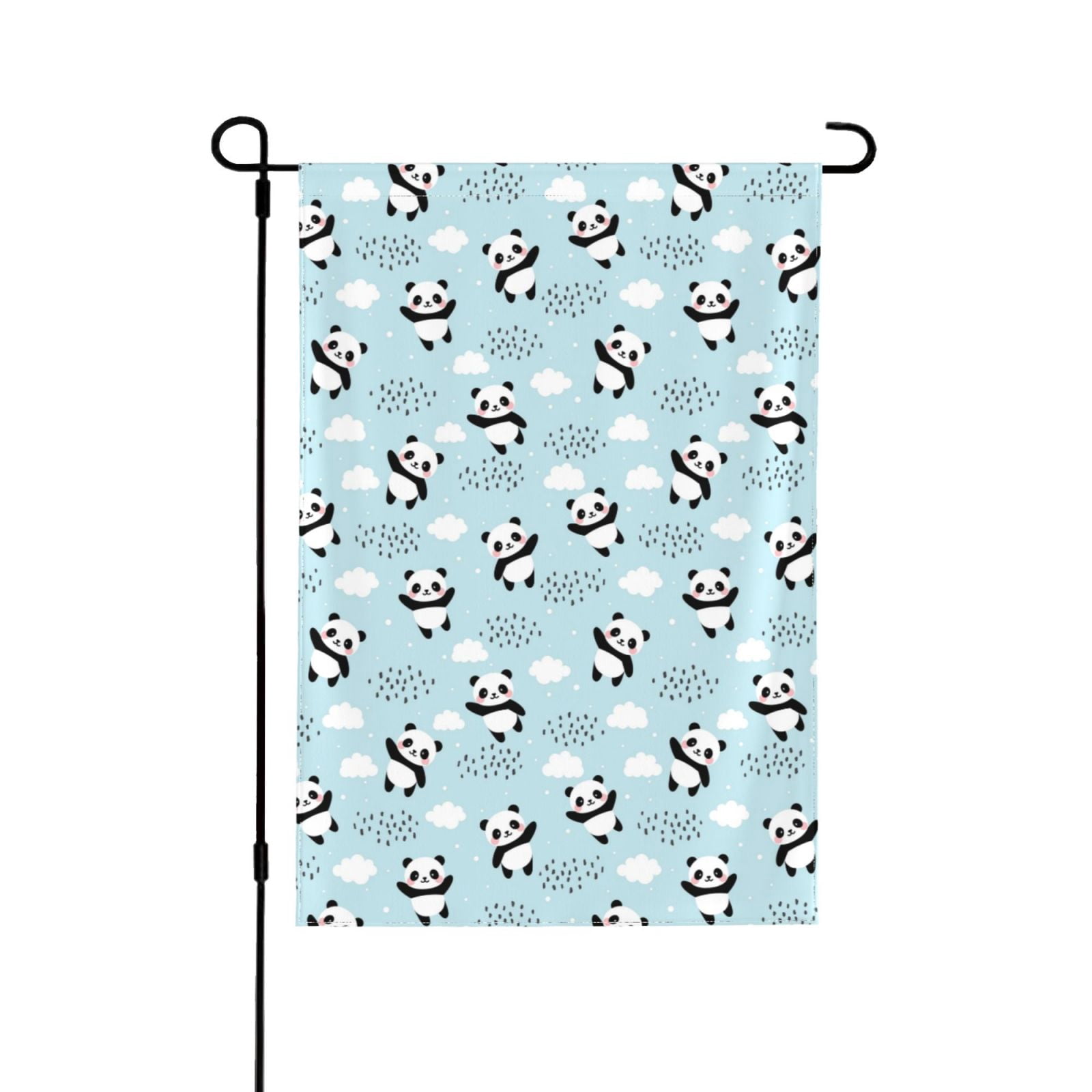 Easygdp Cute Panda Bear Garden Flag Yard Flag Welcome Flag, Double ...