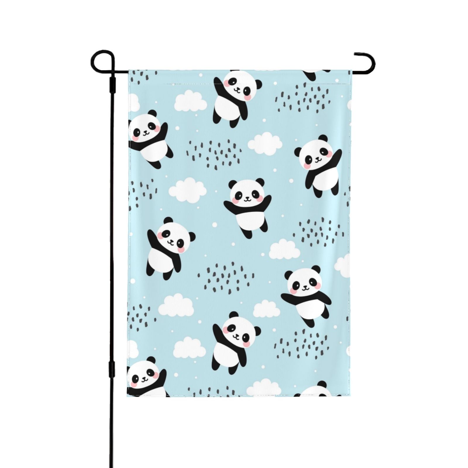 Easygdp Cute Panda Bear Garden Flag Yard Flag Welcome Flag, Double ...