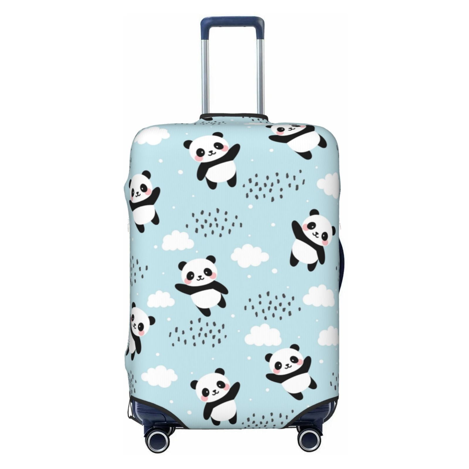 Easygdp Cute Panda Bear Print Elastic and Washable Suitcase Protective ...