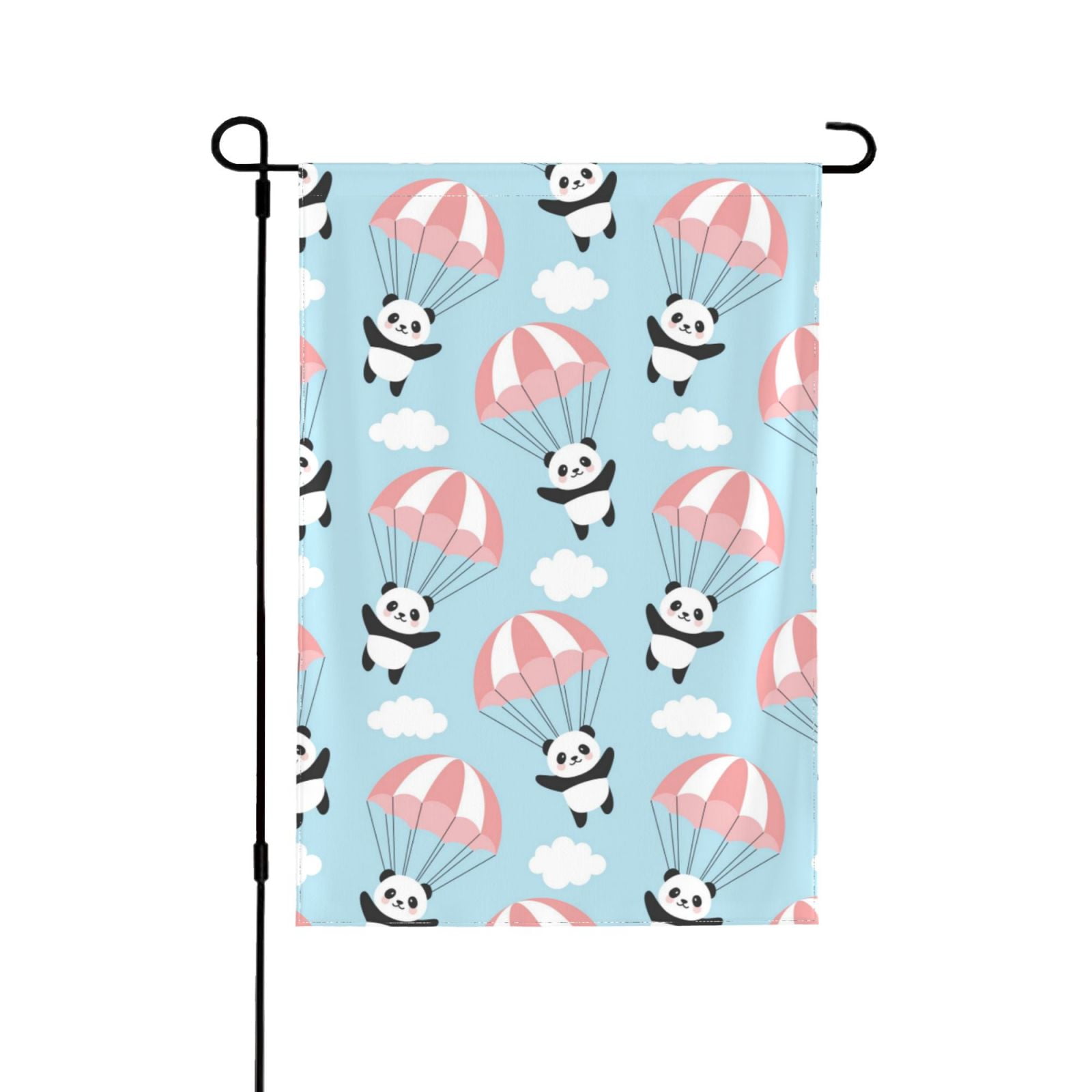 Easygdp Cute Panda Flying in the Sky Garden Flag Yard Flag Welcome Flag ...