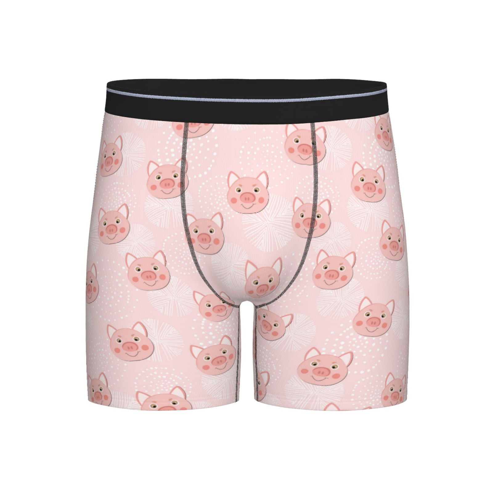 Easygdp Cute Pig Face Men's Boxer Briefs Men’s Underwear Boxer Briefs ...