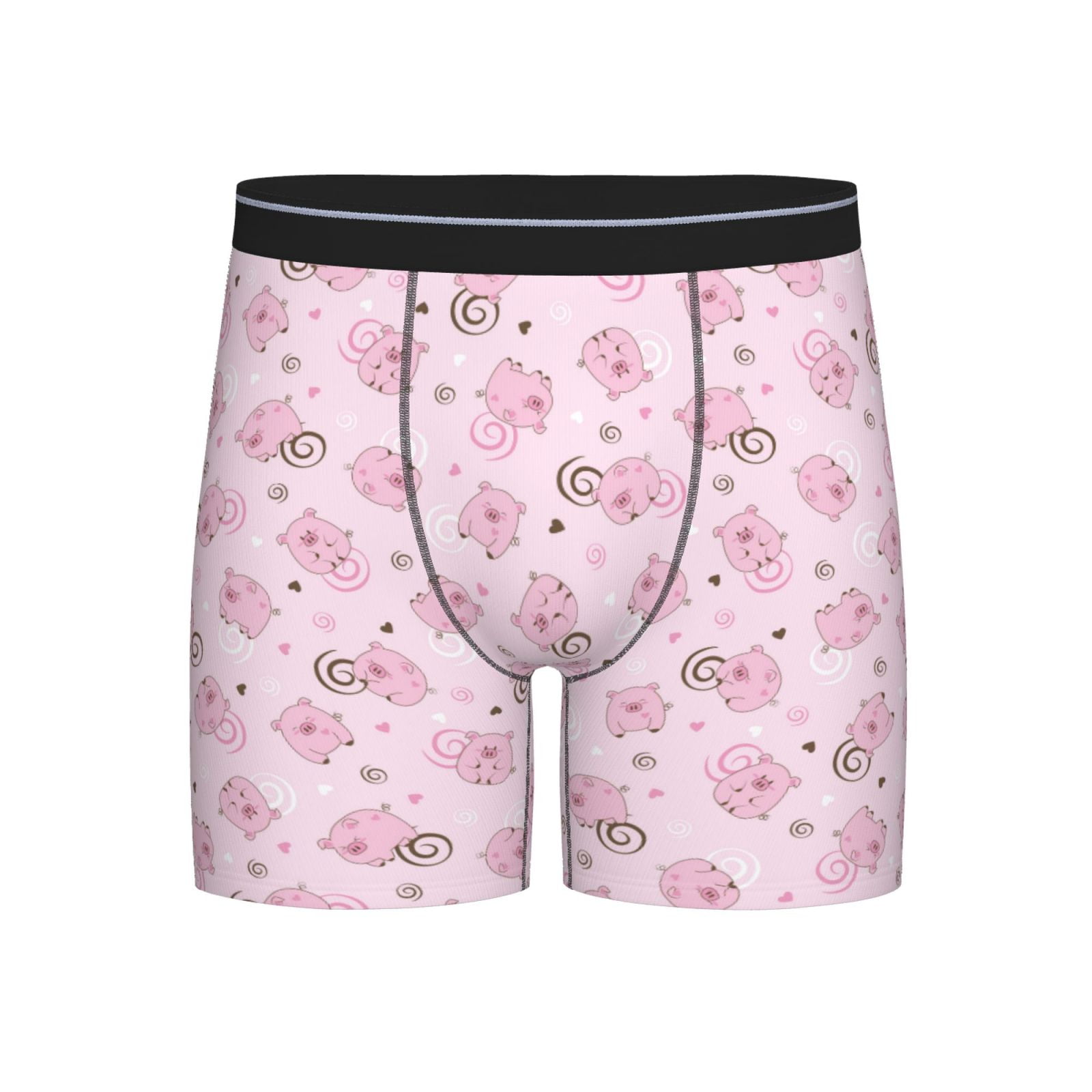 Easygdp Cute Pig Men's Boxer Briefs Men’s Underwear Boxer Briefs for ...