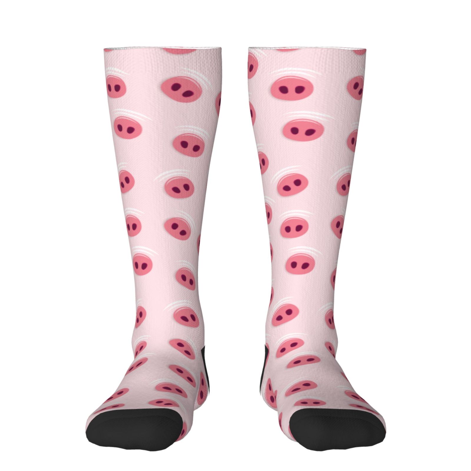 Easygdp Cute Pig Nose Soccer Socks Sport Knee High Socks Calf ...