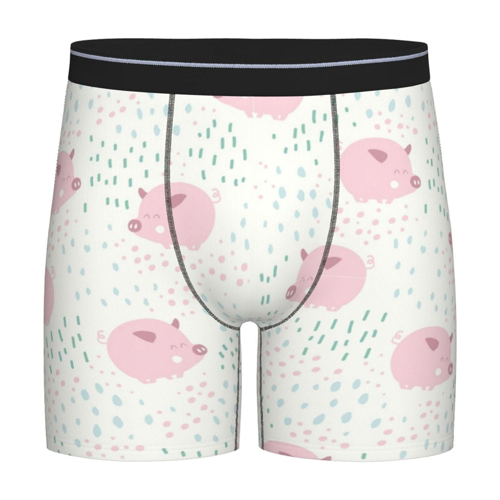 Easygdp Cute Pigs Men's Boxer Briefs Men’s Underwear Boxer Briefs for ...