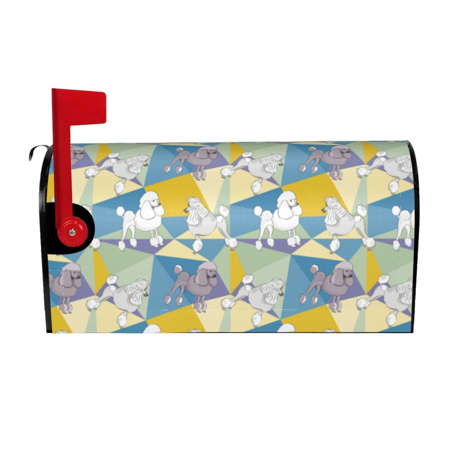 Easygdp Cute Poodle Dog Mailbox Covers Garden Outdoor Yard Outside ...