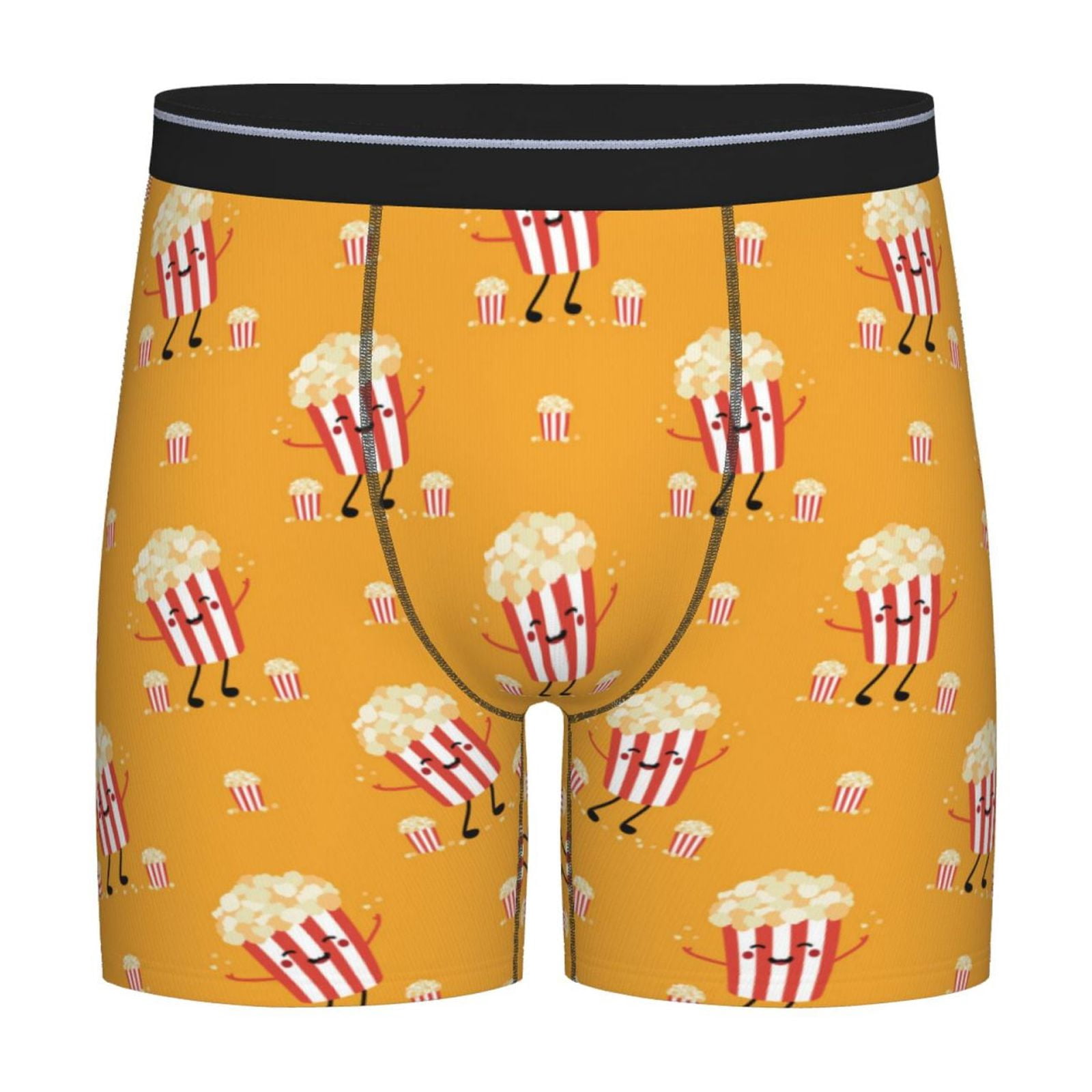 Easygdp Cute Popcorn Men's Boxer Briefs Men’s Underwear Boxer Briefs ...