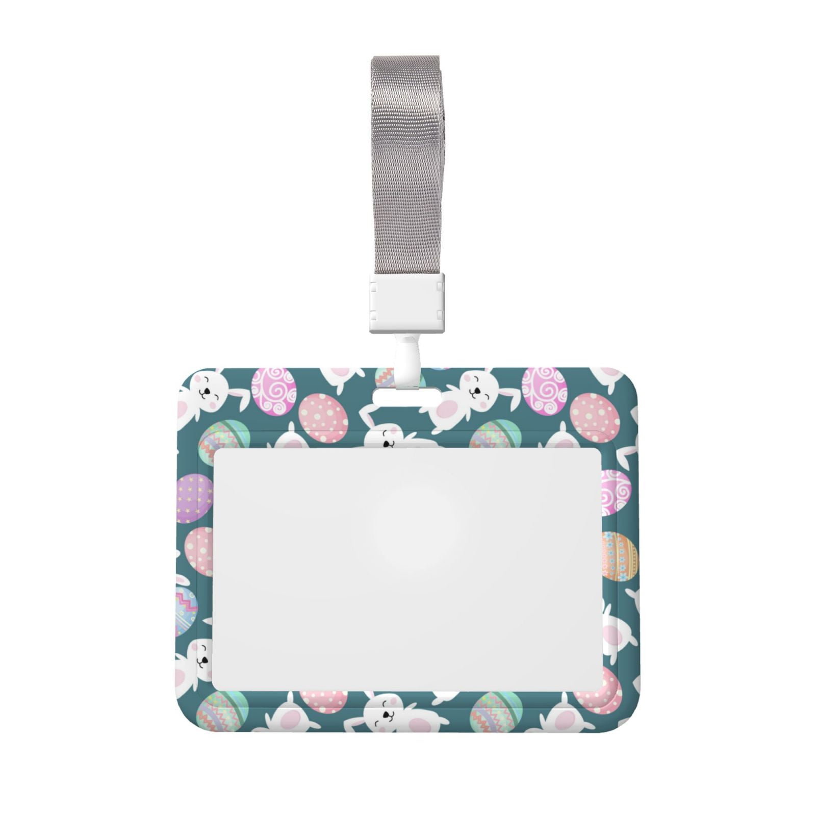 Easygdp Cute Rabbit Easter Card Badge Holder Work Badge Sleeve for ...