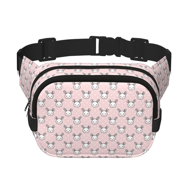 Easygdp Cute Rabbit Fanny Packs for Women Men, Belt Bag, Fashion ...
