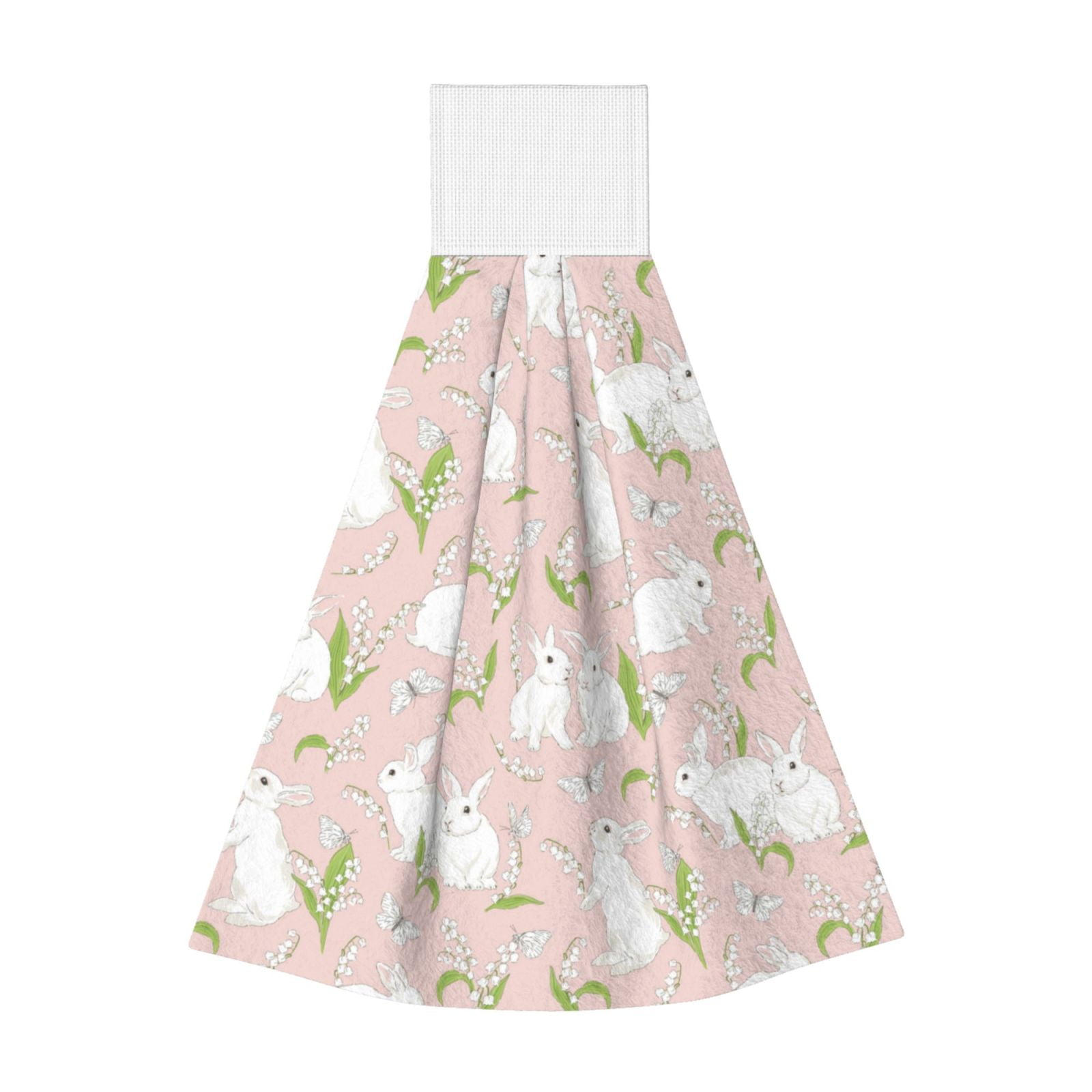 Easygdp Rabbit Kitchen Hand Towels Hanging Tie Towels Fast Drying Dish ...