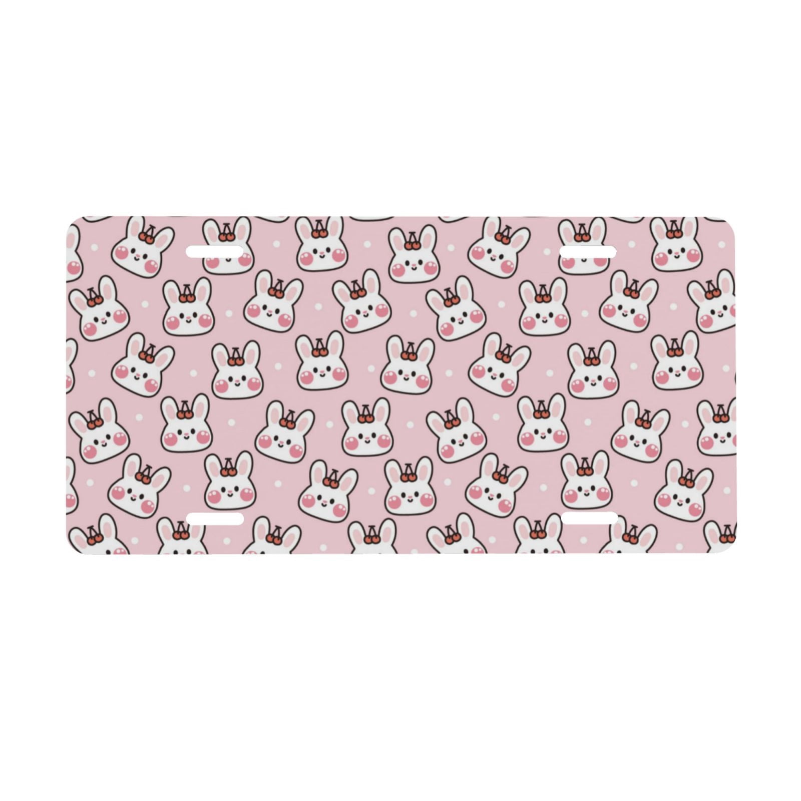 Easygdp Cute Rabbit License Plate Car Front License Plate Car ...