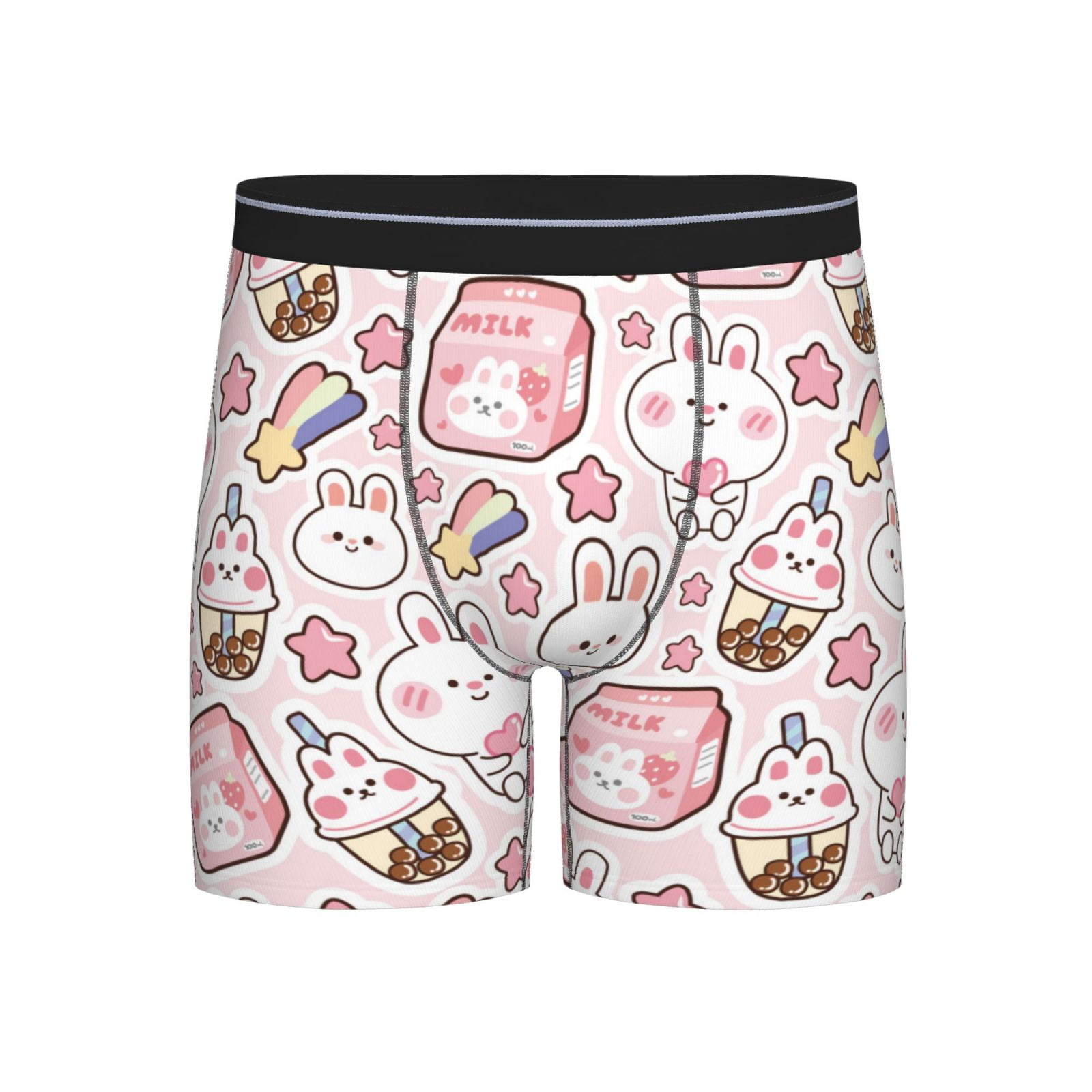 Easygdp Cute Rabbit Men's Boxer Briefs Men’s Underwear Boxer Briefs for ...