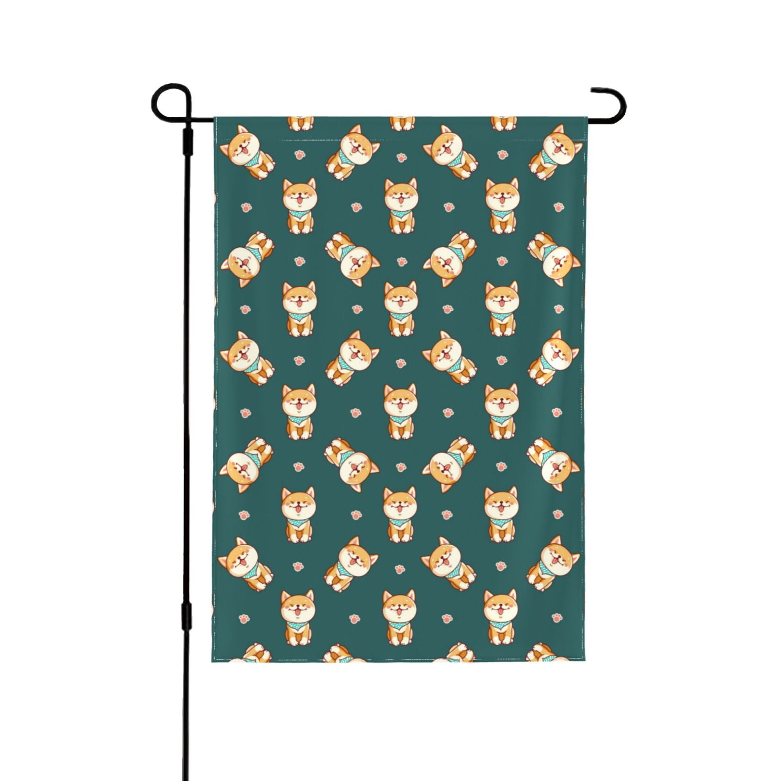 Easygdp Cute Shiba Garden Flag Yard Flag Welcome Flag, Double-Sided ...