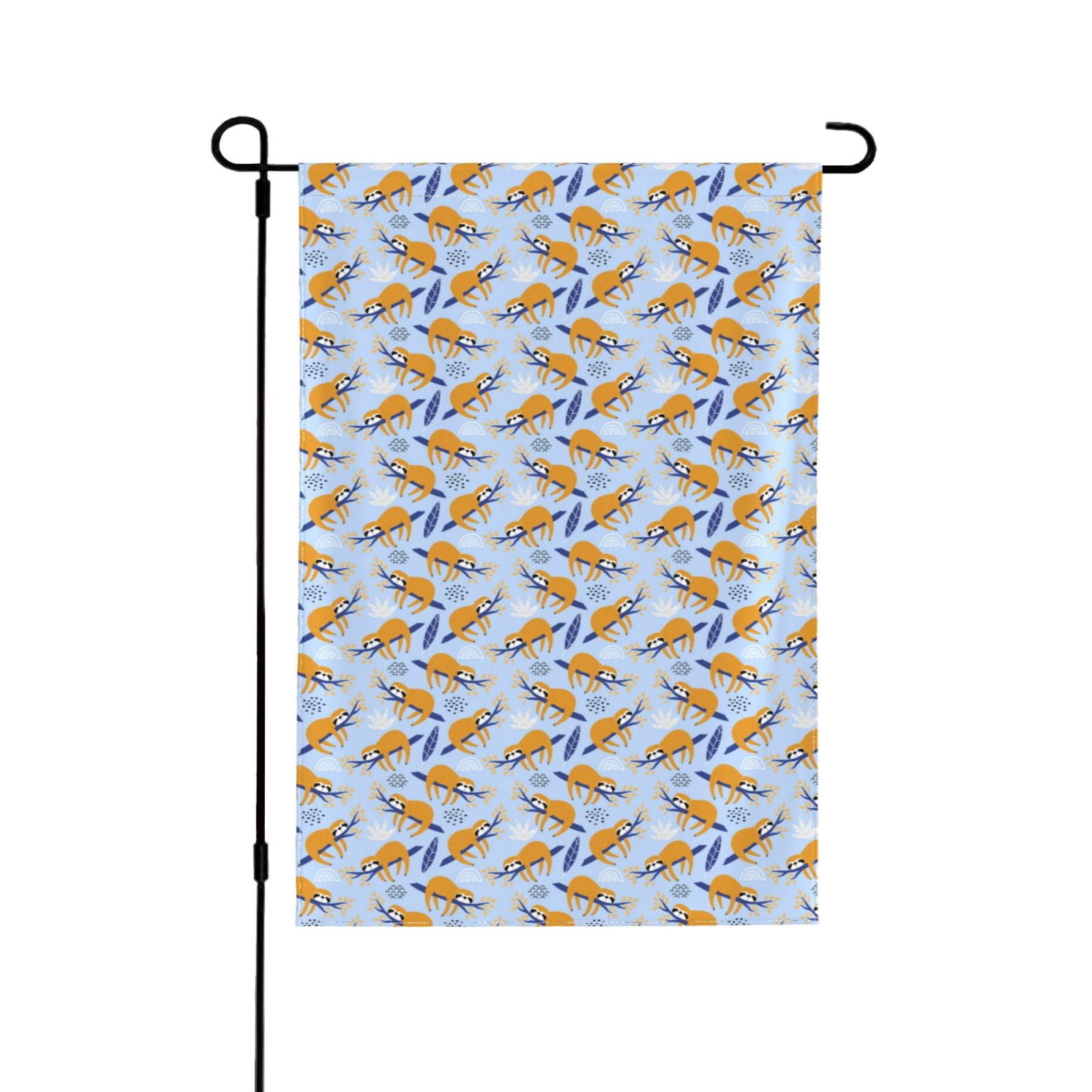 Easygdp Cute Sloth Garden Flag Yard Flag Welcome Flag, Double-Sided ...