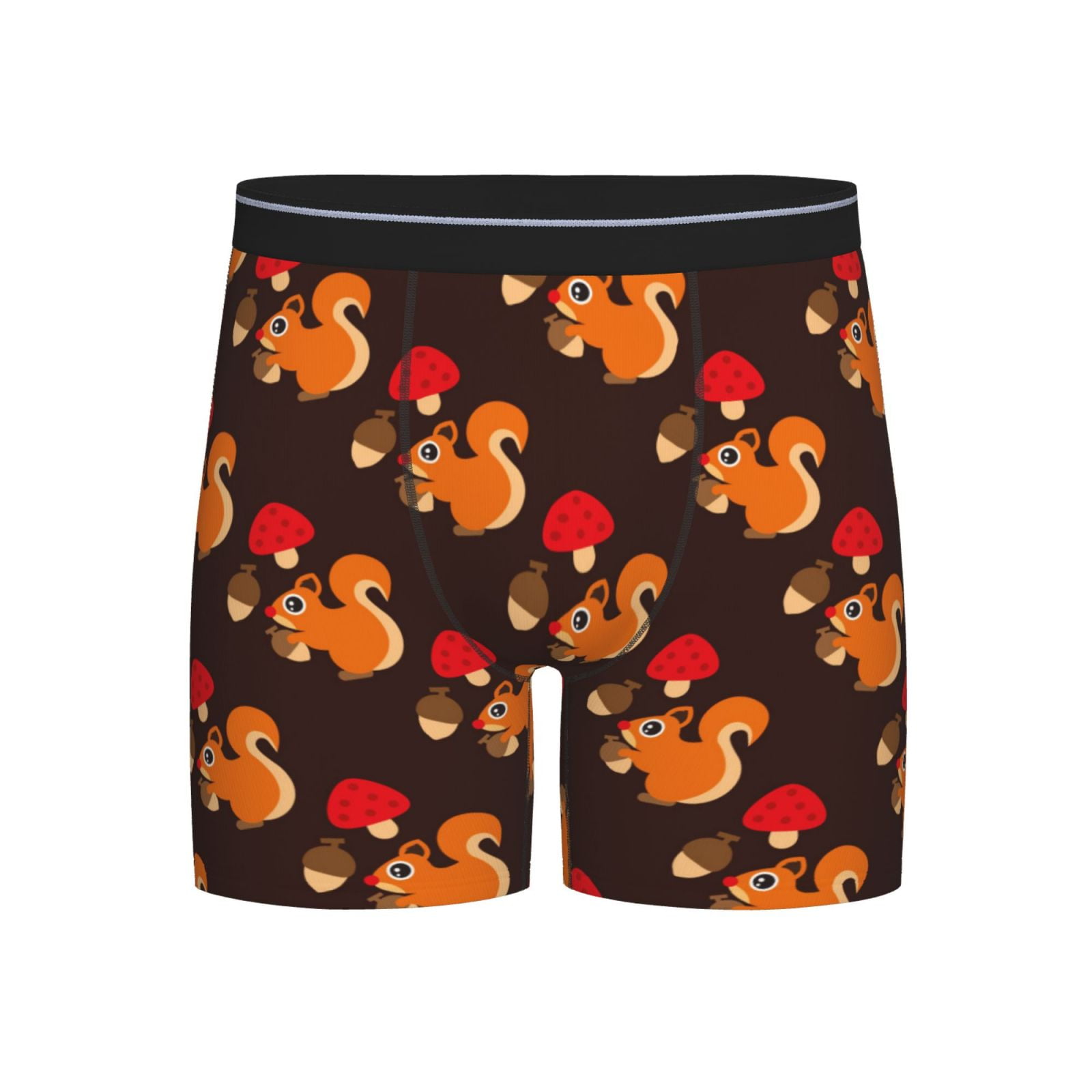 Easygdp Cute Squirrel Men's Boxer Briefs Men’s Underwear Boxer Briefs ...