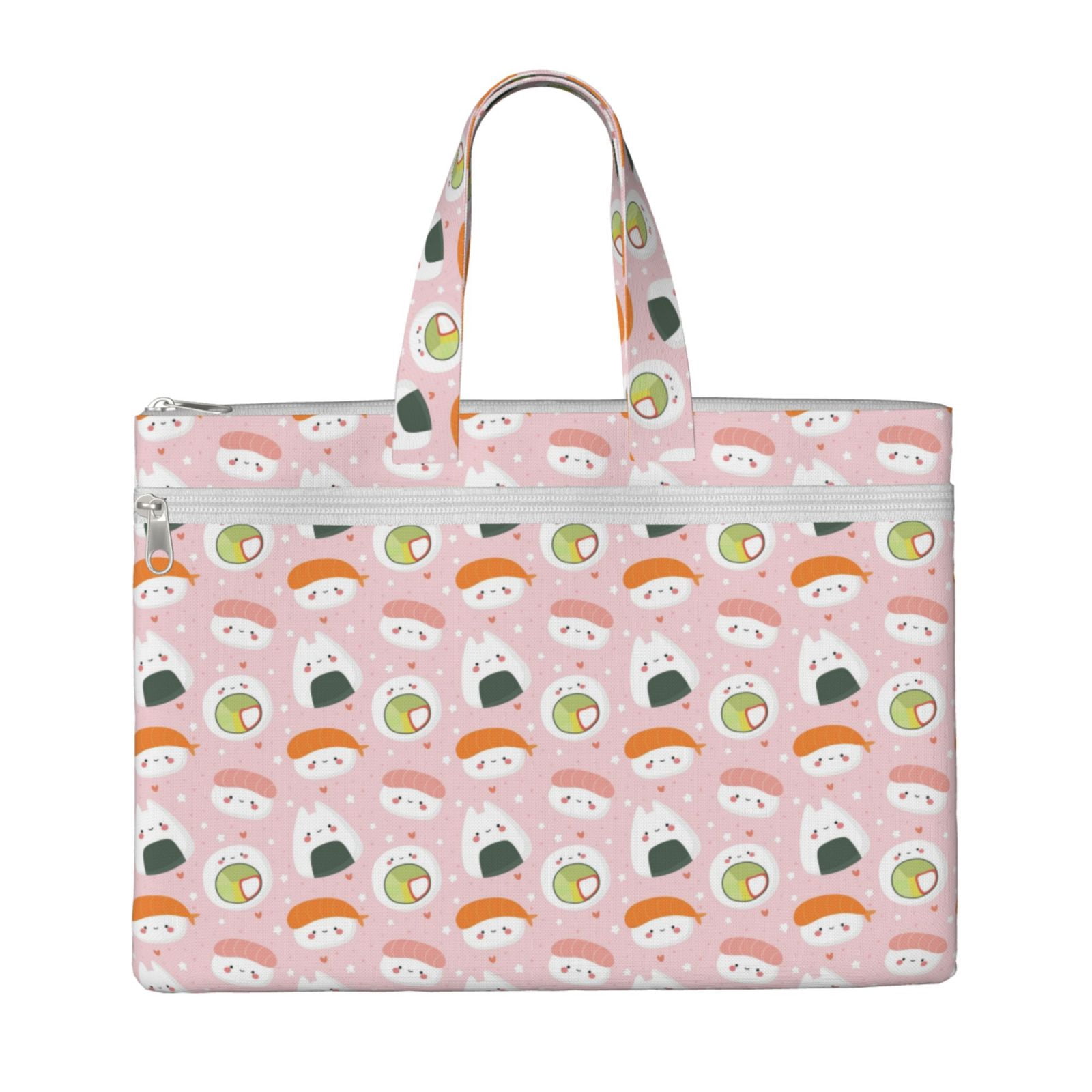 Easygdp Cute Sushi (2) Canvas Document Bag File Bag Handle Business ...