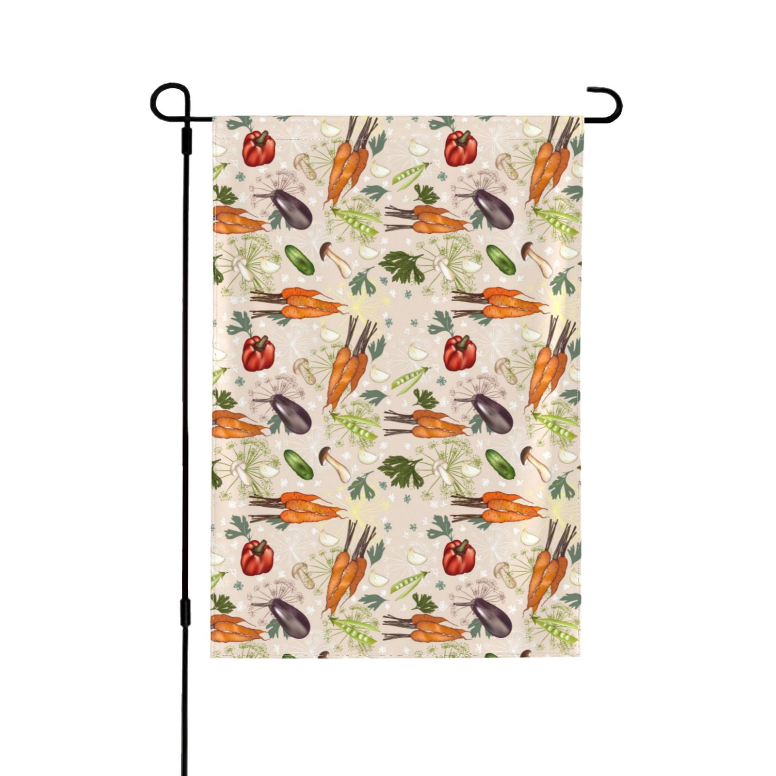 Easygdp Cute Vegetables Garden Flag Yard Flag Welcome Flag, Double ...