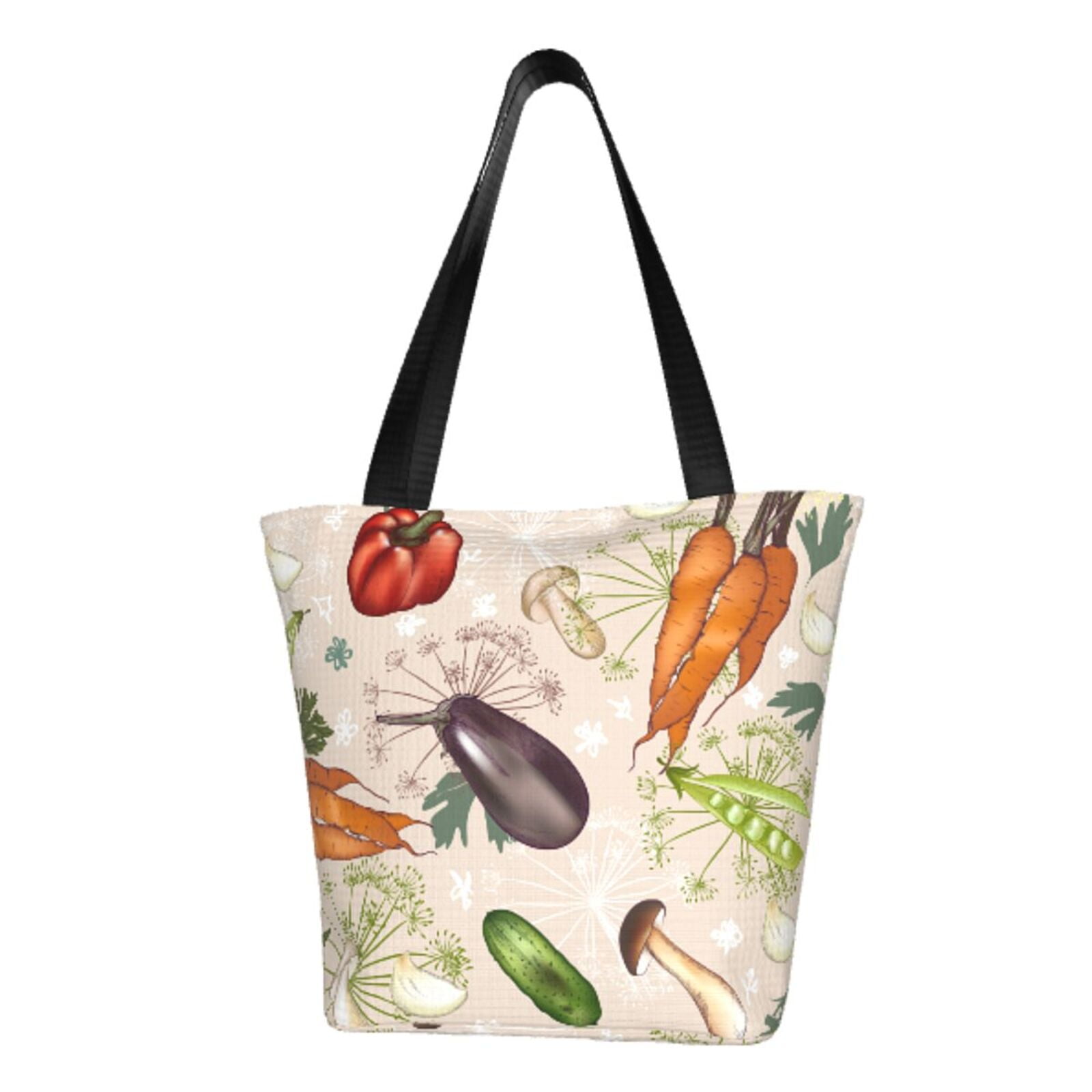 Easygdp Cute Vegetables Stylish Canvas Handbag Shoulder Tote Bag ...