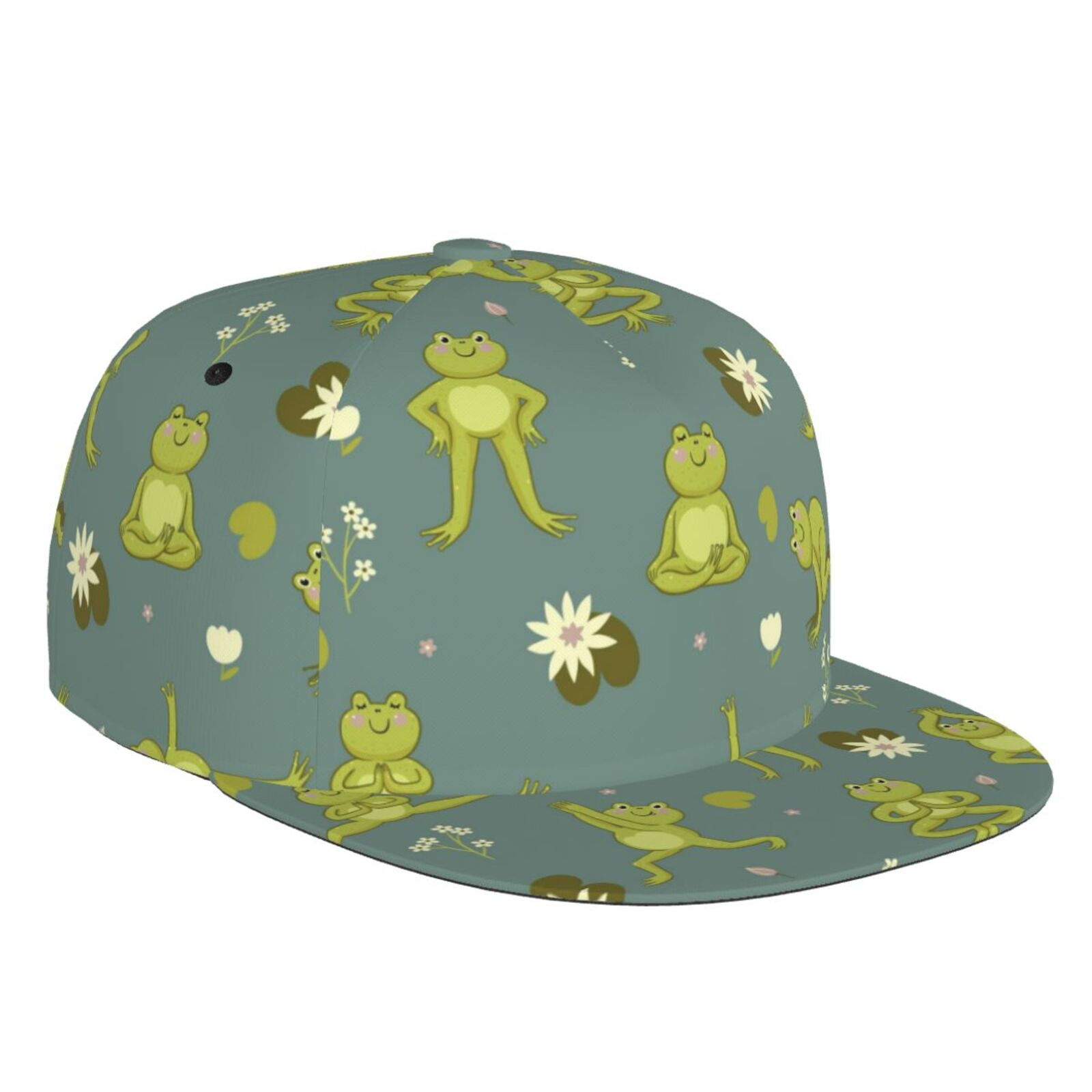 Easygdp Cute Yoga Frogs Baseball Cap with Adjustable Flat Suitable for ...