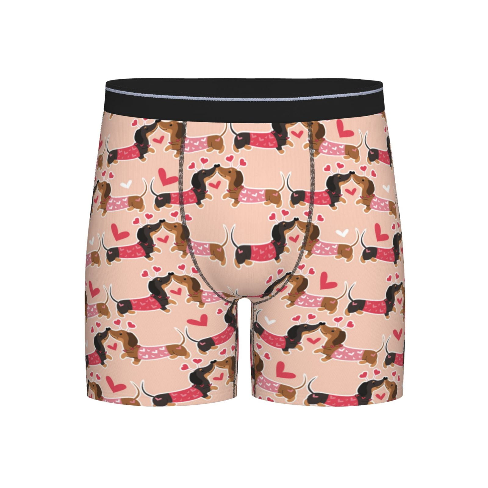 Easygdp Dachshund Couple Men's Boxer Briefs Men’s Underwear Boxer ...