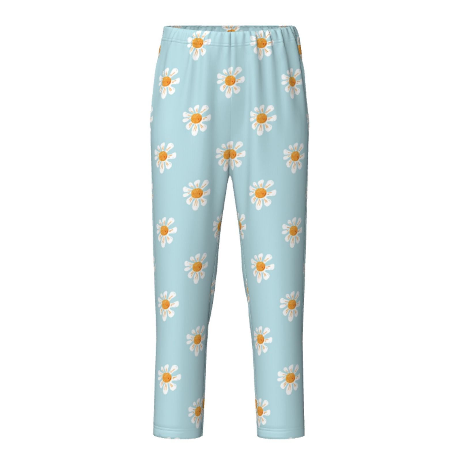 Easygdp Daisies Flowers Boys Girls Pajama Pants Long Sleep Pants Waist ...