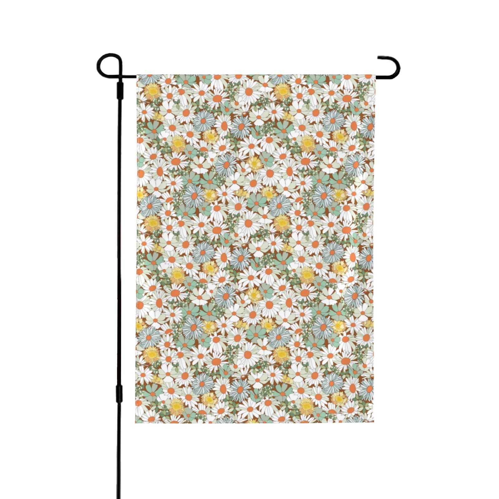 Easygdp Daisy Garden Flag Yard Flag Welcome Flag, Double-Sided, Weather ...