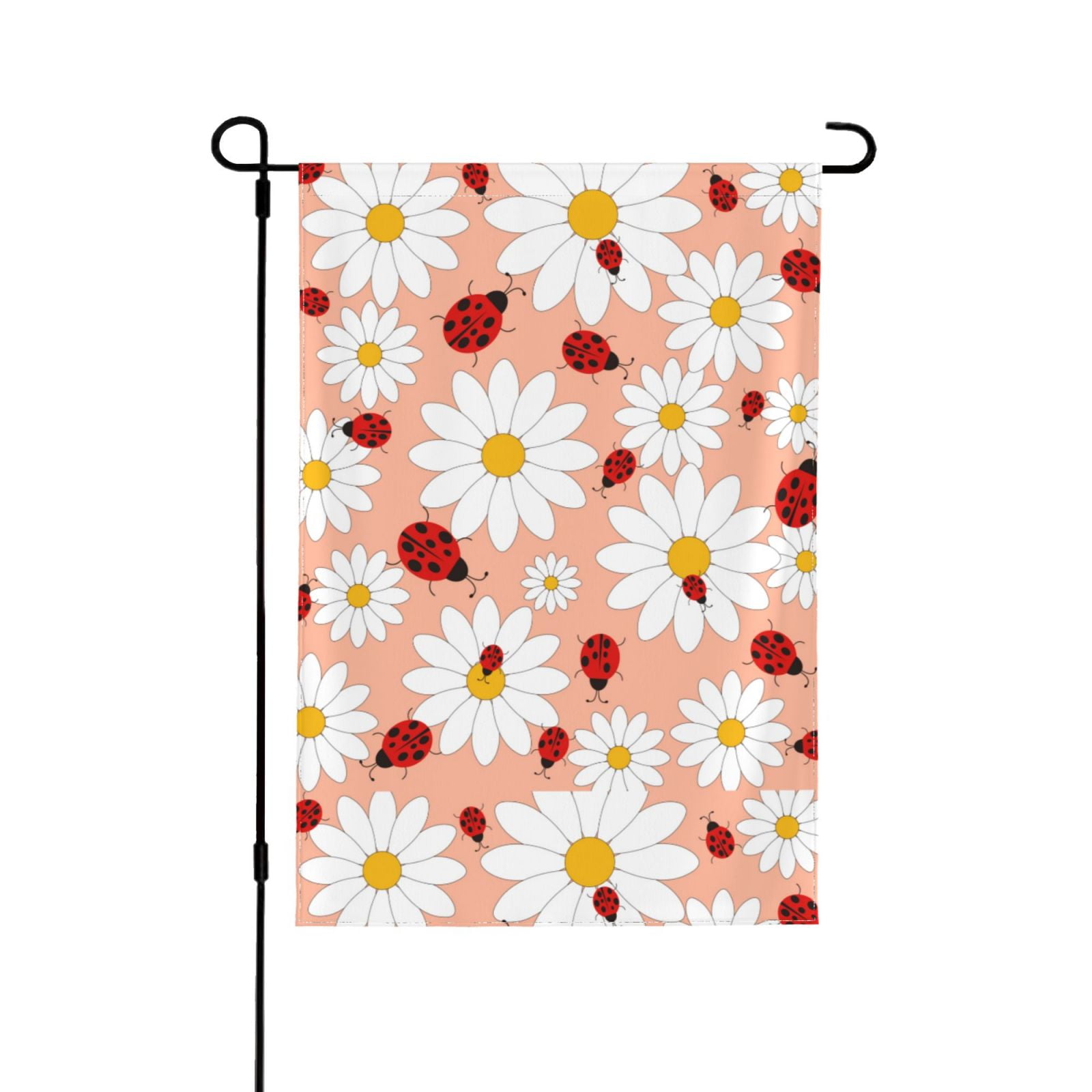 Easygdp Daisy and Ladybug Garden Flag Yard Flag Welcome Flag, Double ...