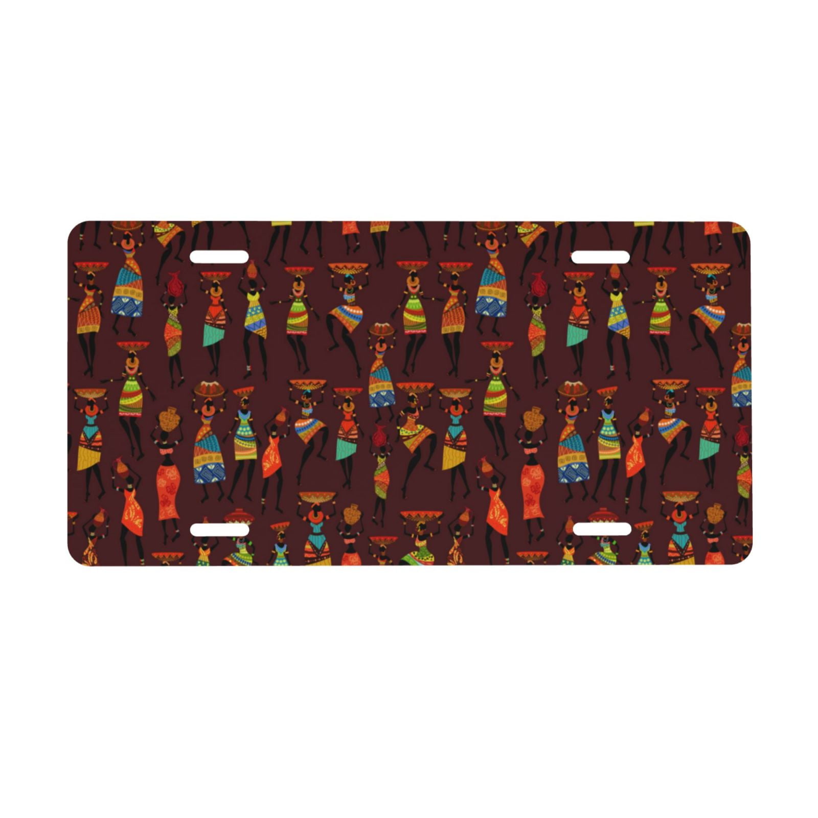 Easygdp Dancing African Women1 License Plate Car Front License Plate ...