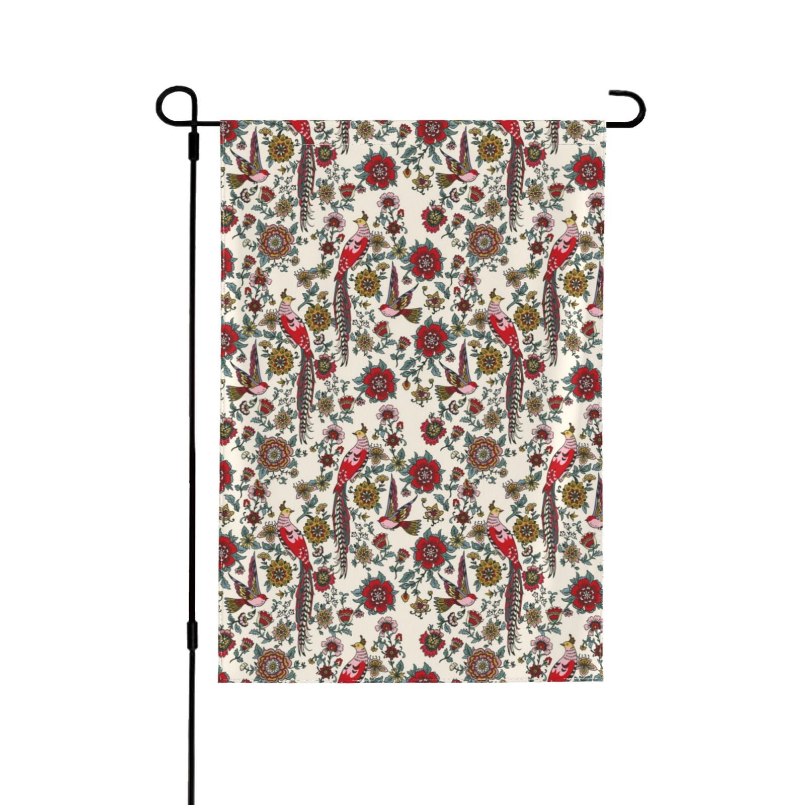 Easygdp Dark Enchanted Flowers And Birds Garden Flag Yard Flag Welcome ...