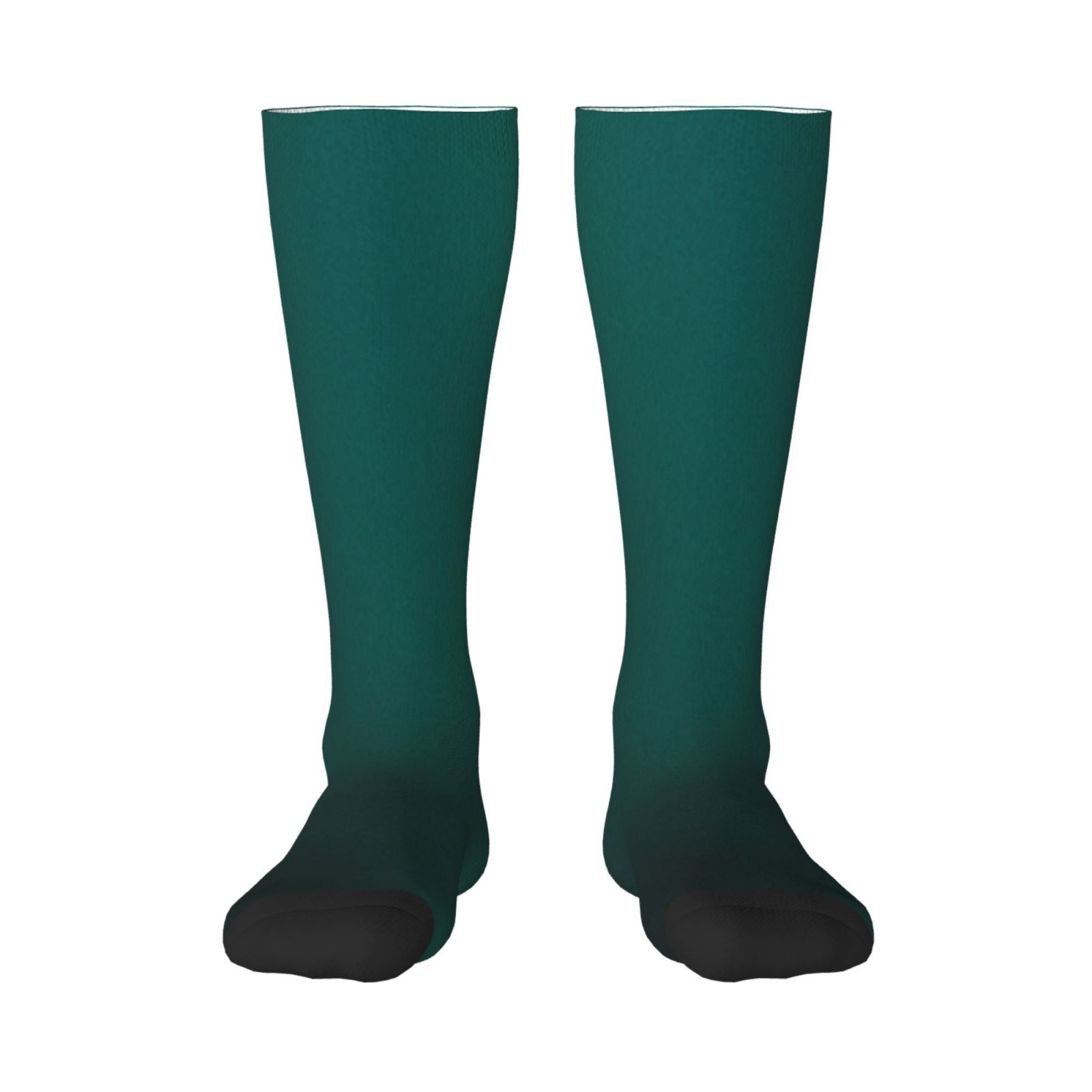 Easygdp Dark teal green Sport Knee High Socks Soccer Socks Calf ...